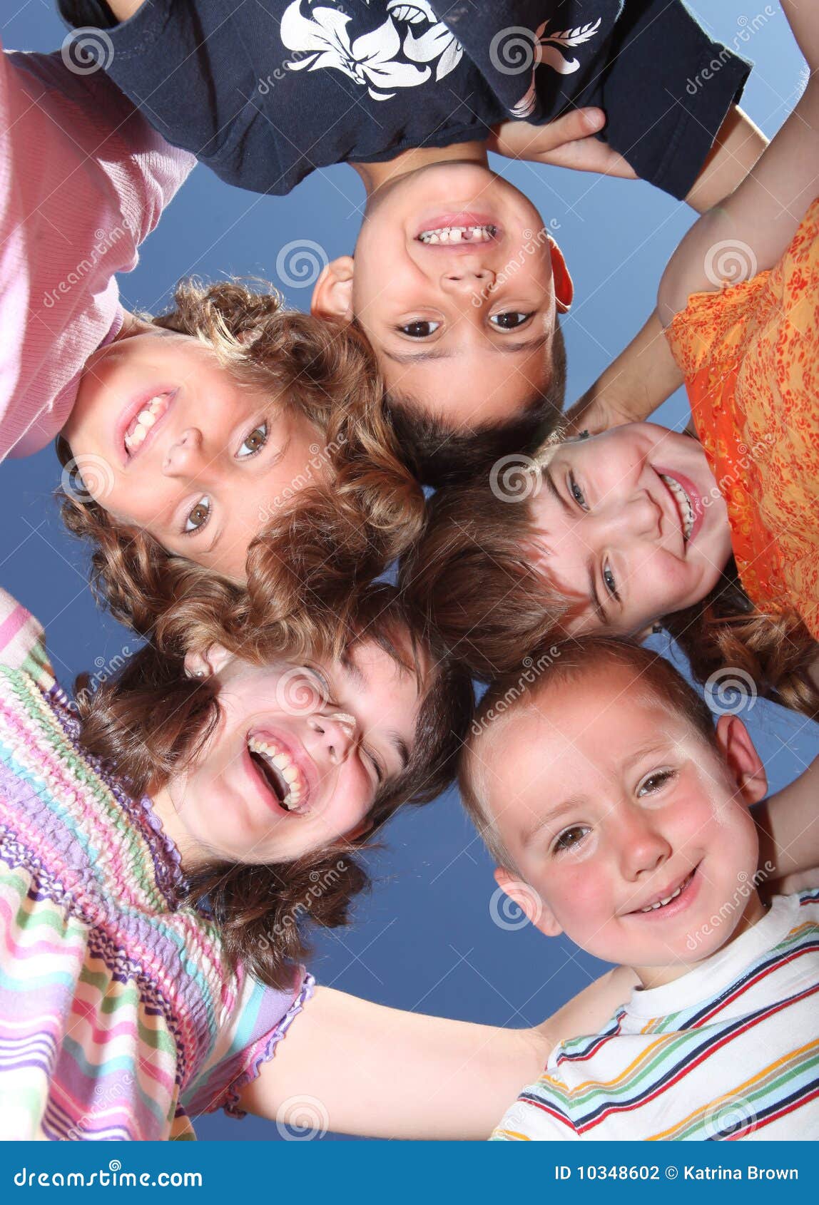 Five Silly Friends Huddles and Laughing Stock Photo - Image of ...