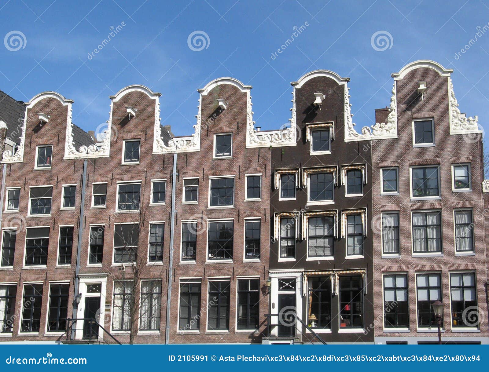 Five similar buildings stock image. Image of life, europa - 2105991