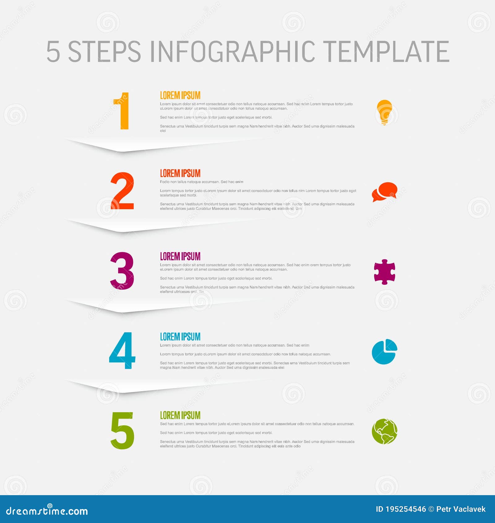 Vertical Progress, Step, Phase Indicators With 5 Steps. Vector ... Vertical Progress, Step, Phase Indicators With 5 Steps. Vector ...
