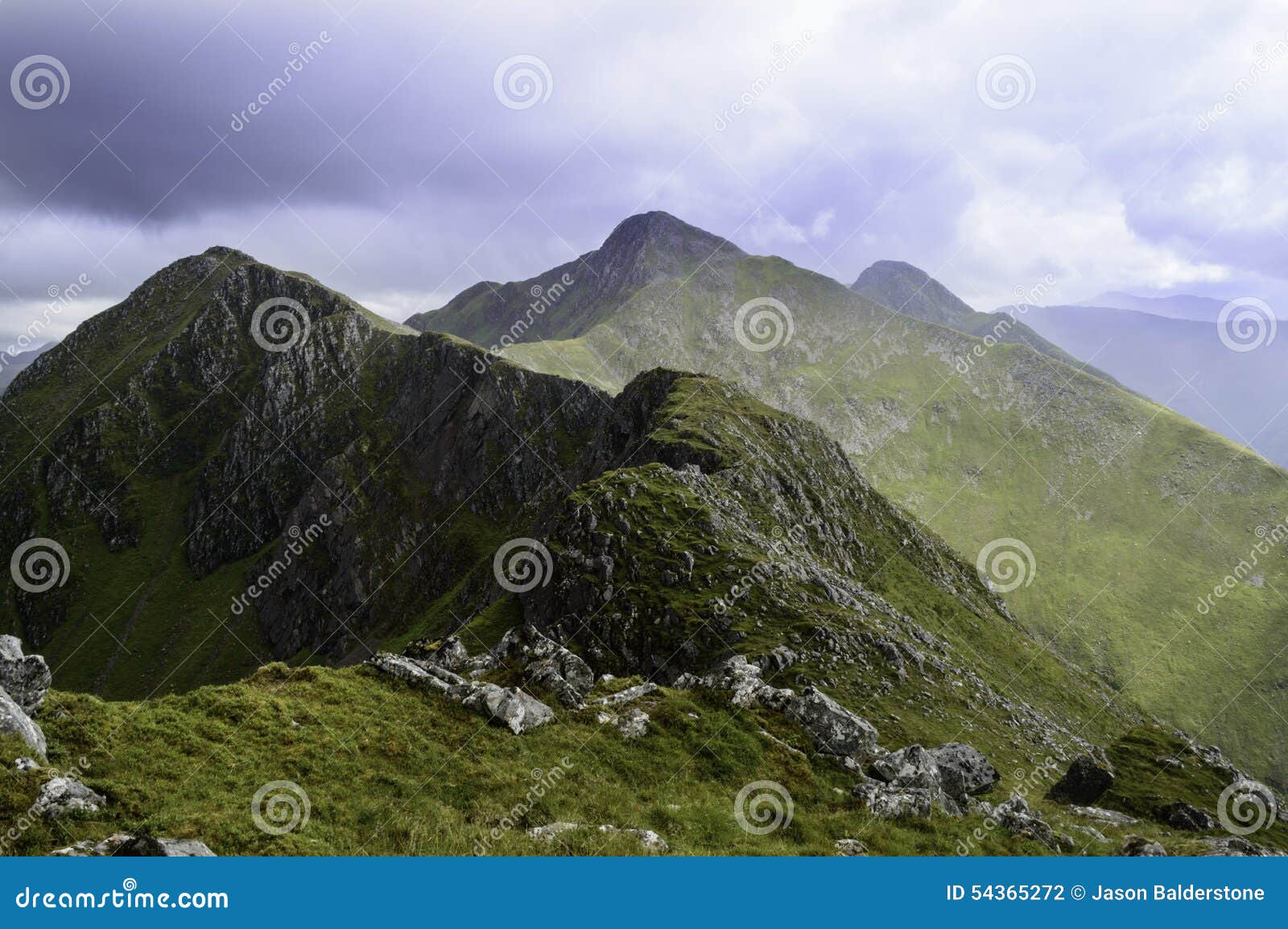 Five Sisters of Kintail stock photo. Image of mountains - 54365272