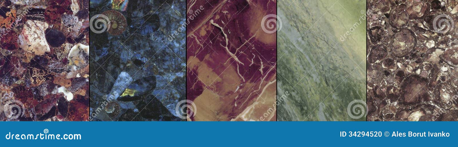 Five Special Marble and Stones Stock Photo - Image of tiles, sediments ...