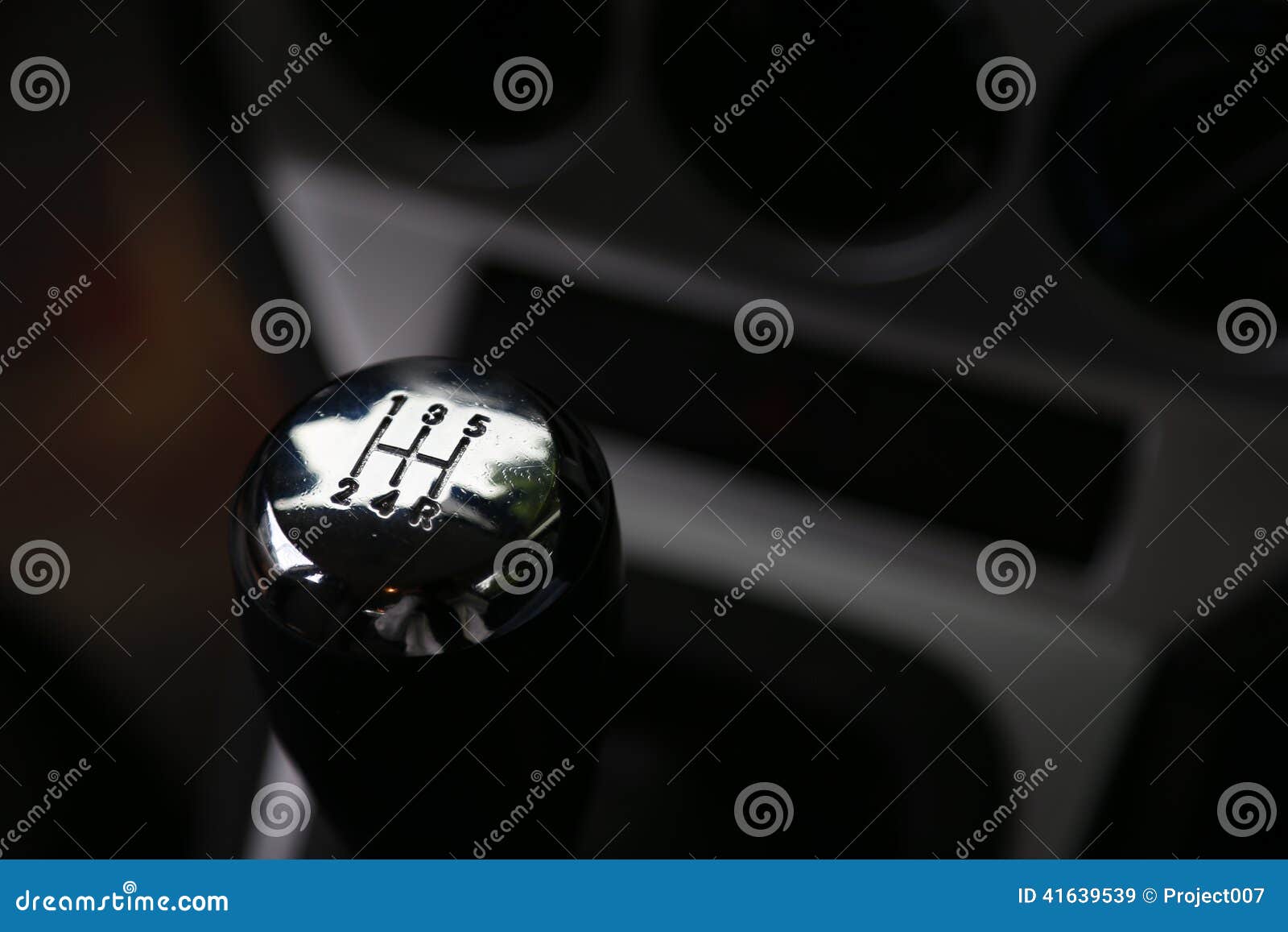 Five Speed Gear Shift in Chrome Stock Image - Image of five, chrome ...