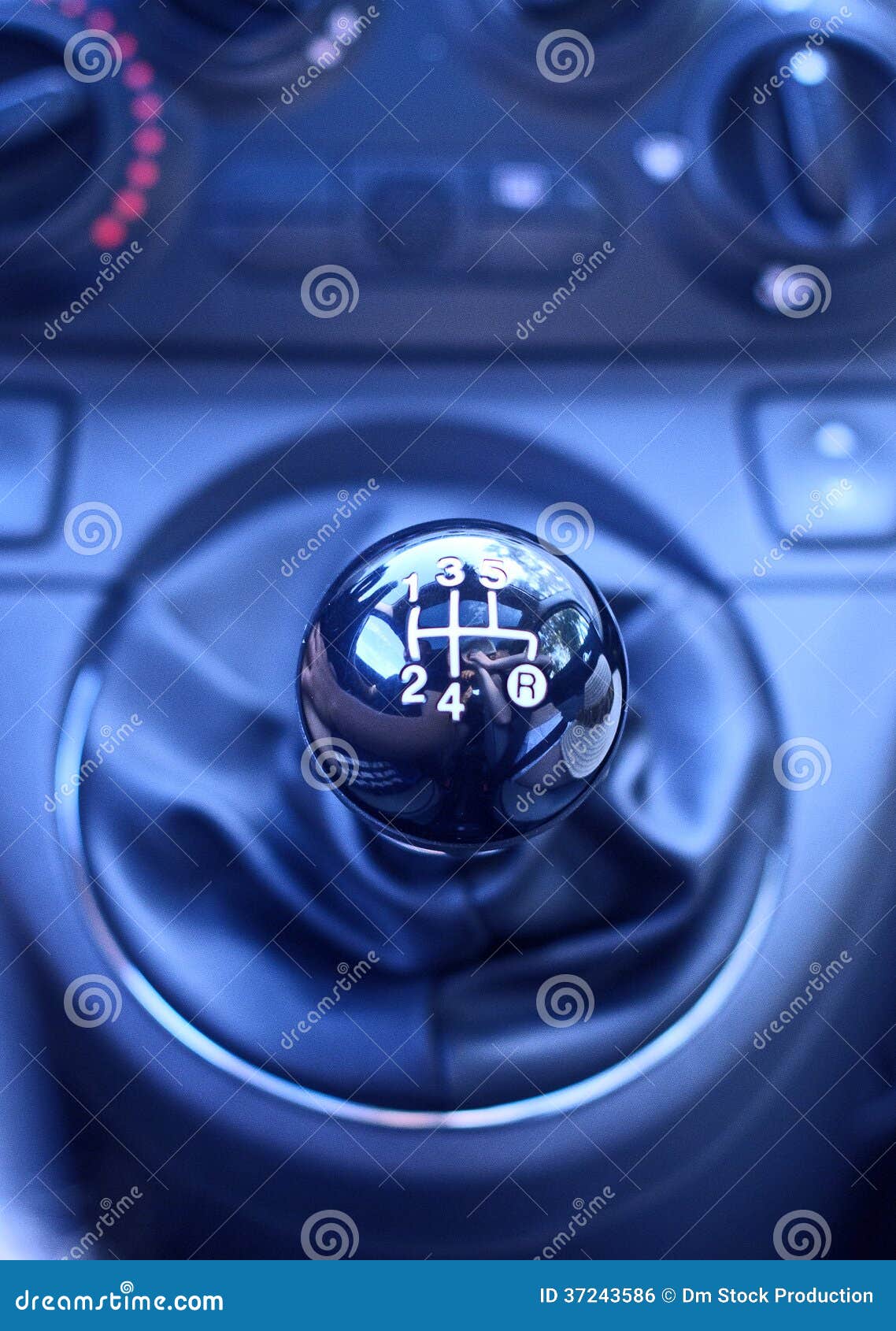 Five speed gear stick. stock photo. Image of gearshift - 37243586