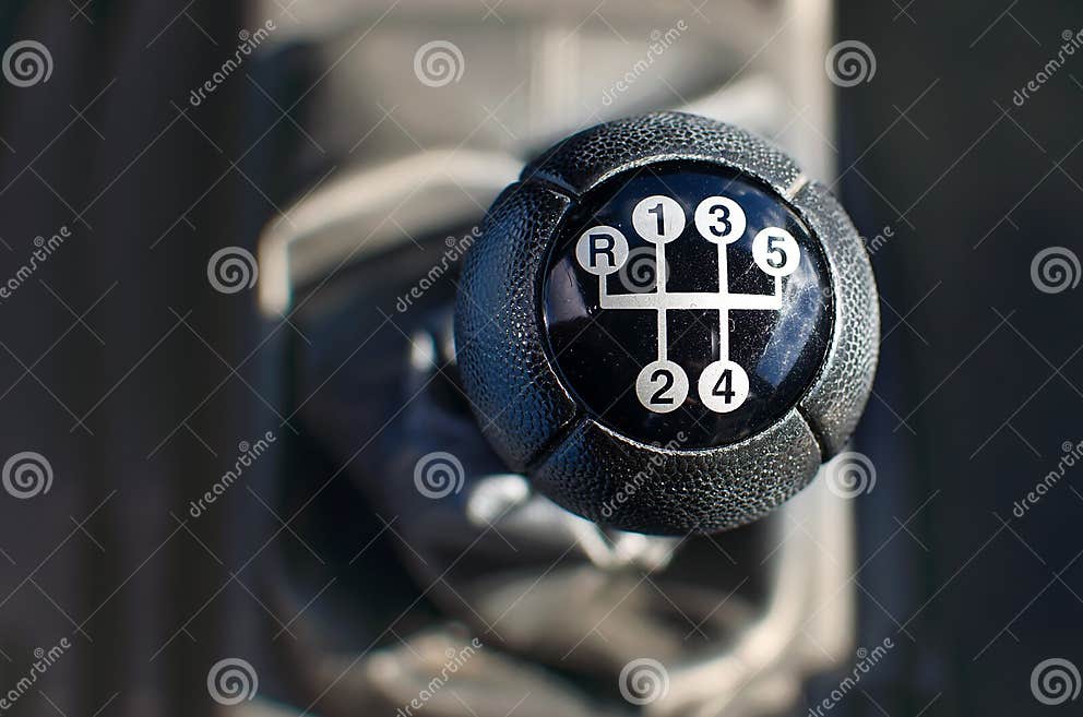 Five speed gear stick stock image. Image of gear, fast - 96148397
