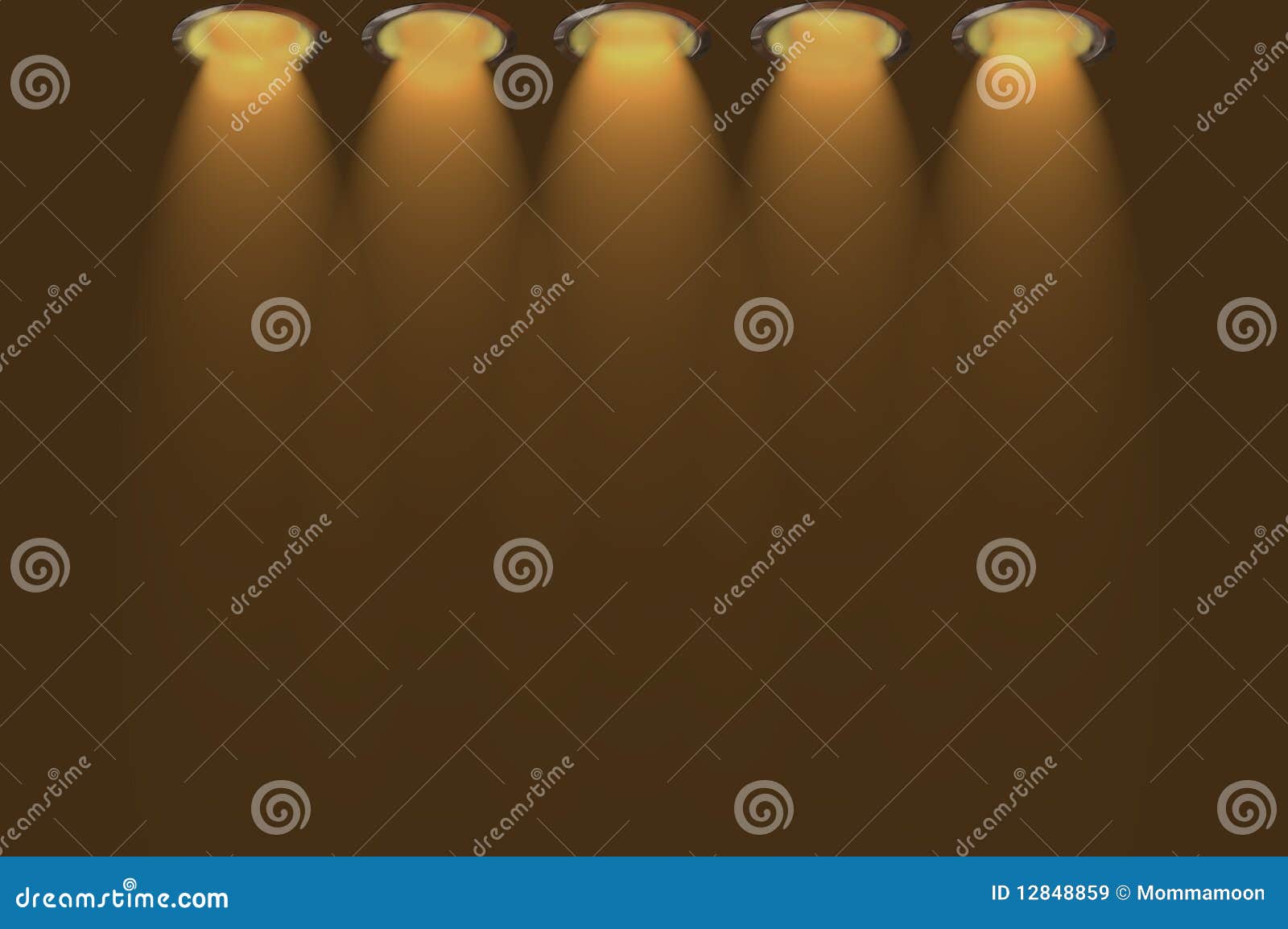 Five Spotlights stock illustration. Illustration of cinema - 12848859