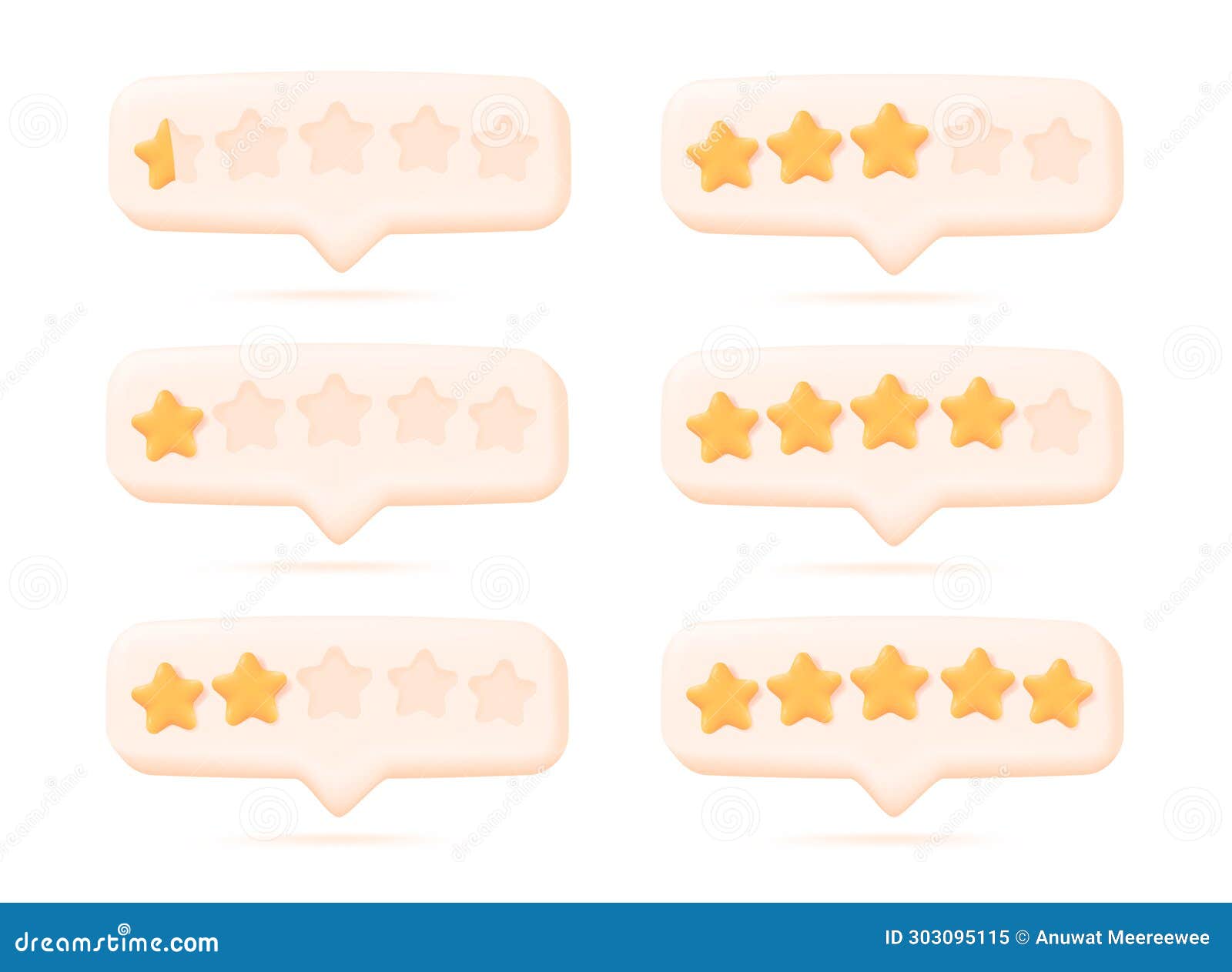 Five Star Customer Satisfaction Level Service Popularity Rating Stock ...