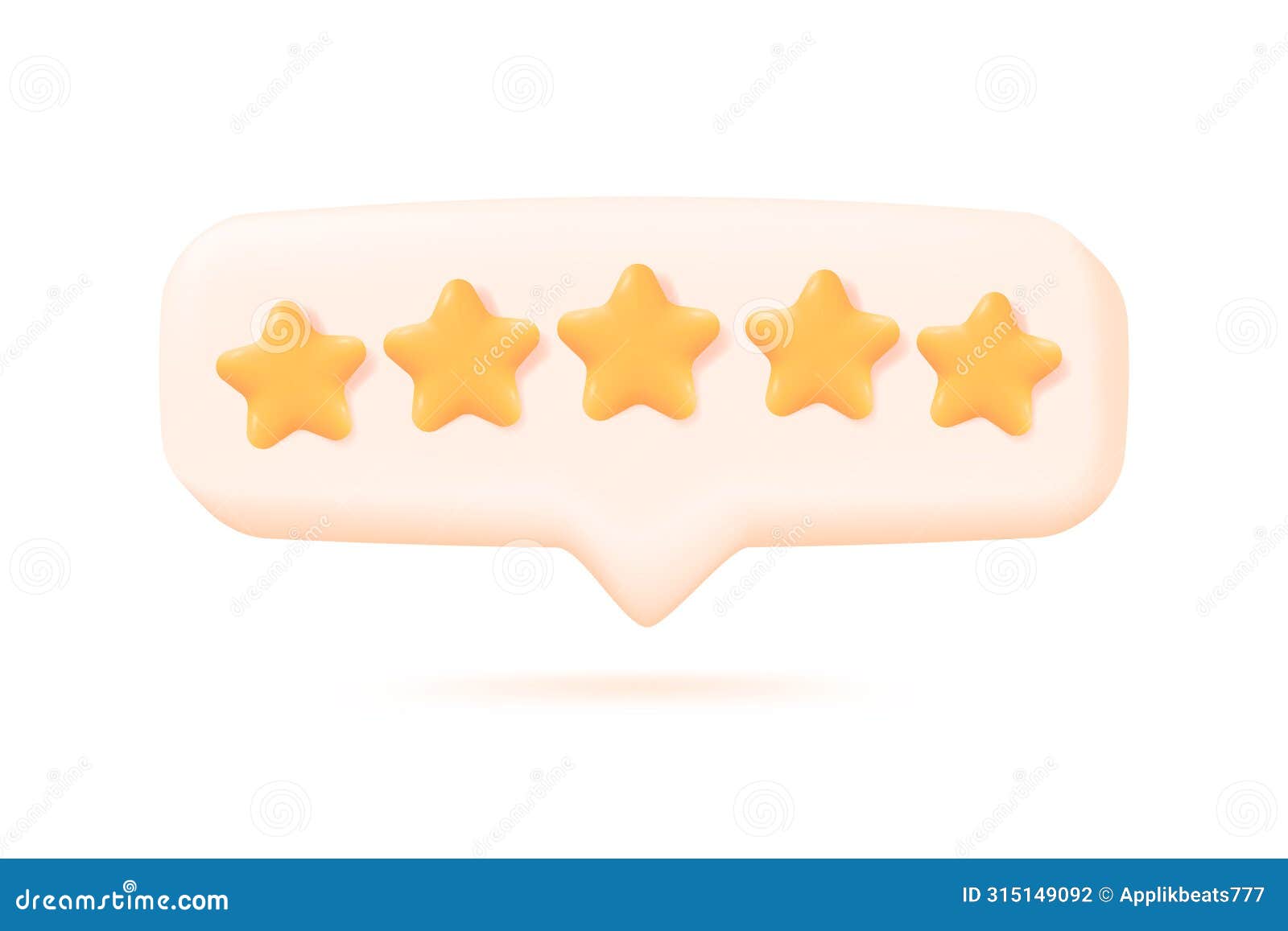 Five Star Customer Satisfaction Level Service Popularity Rating Stock ...