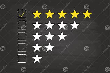 Five Star Feedback stock vector. Illustration of gold - 44385695