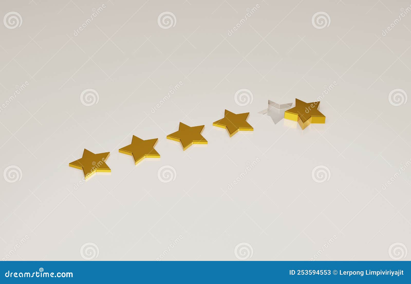 Five Star Gradient Gold Star Quality Ranking Icon Stock Illustration ...