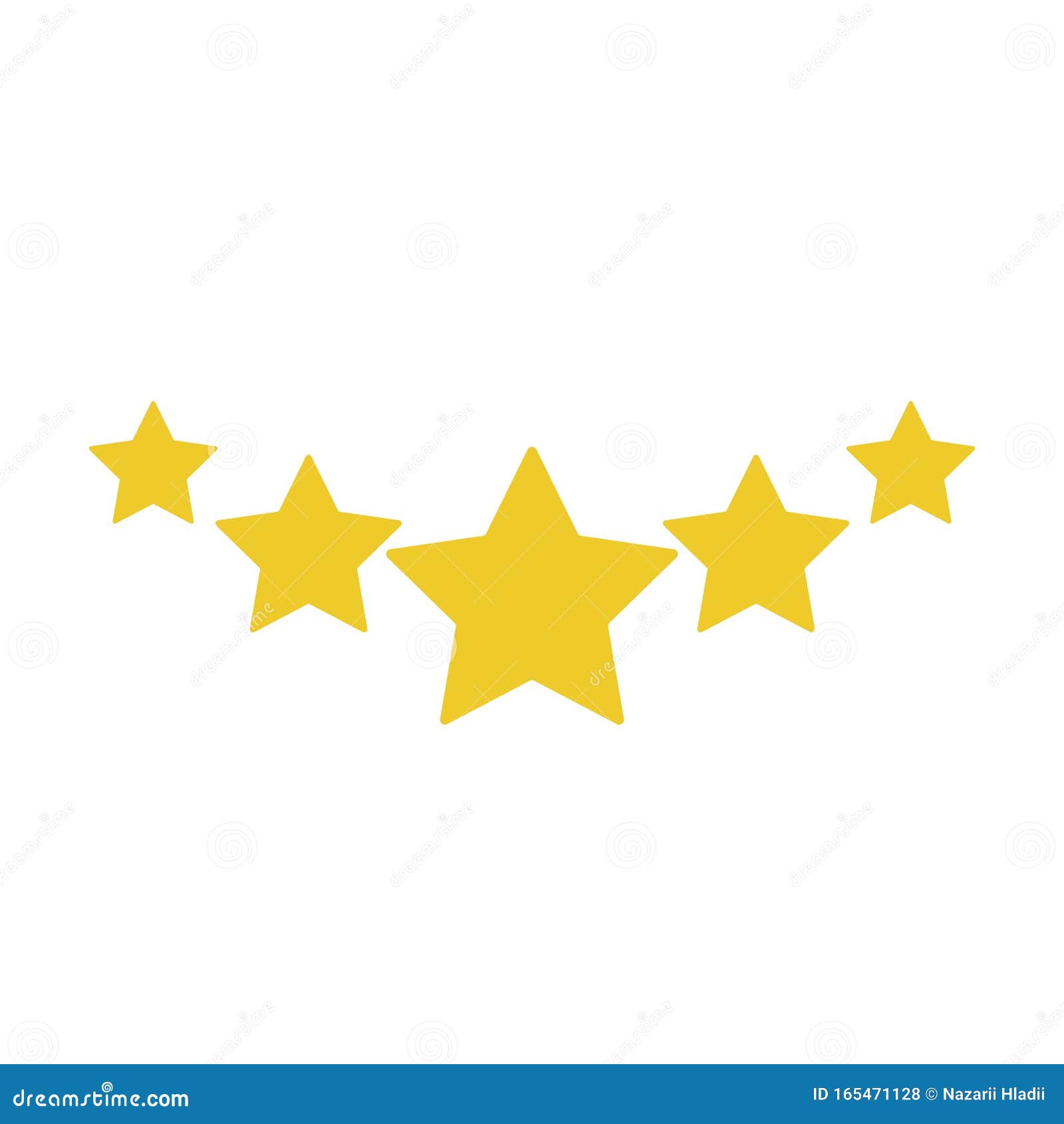 Five Star Icon Vector Illustration Eps10. Flat Design. Stock Vector ...