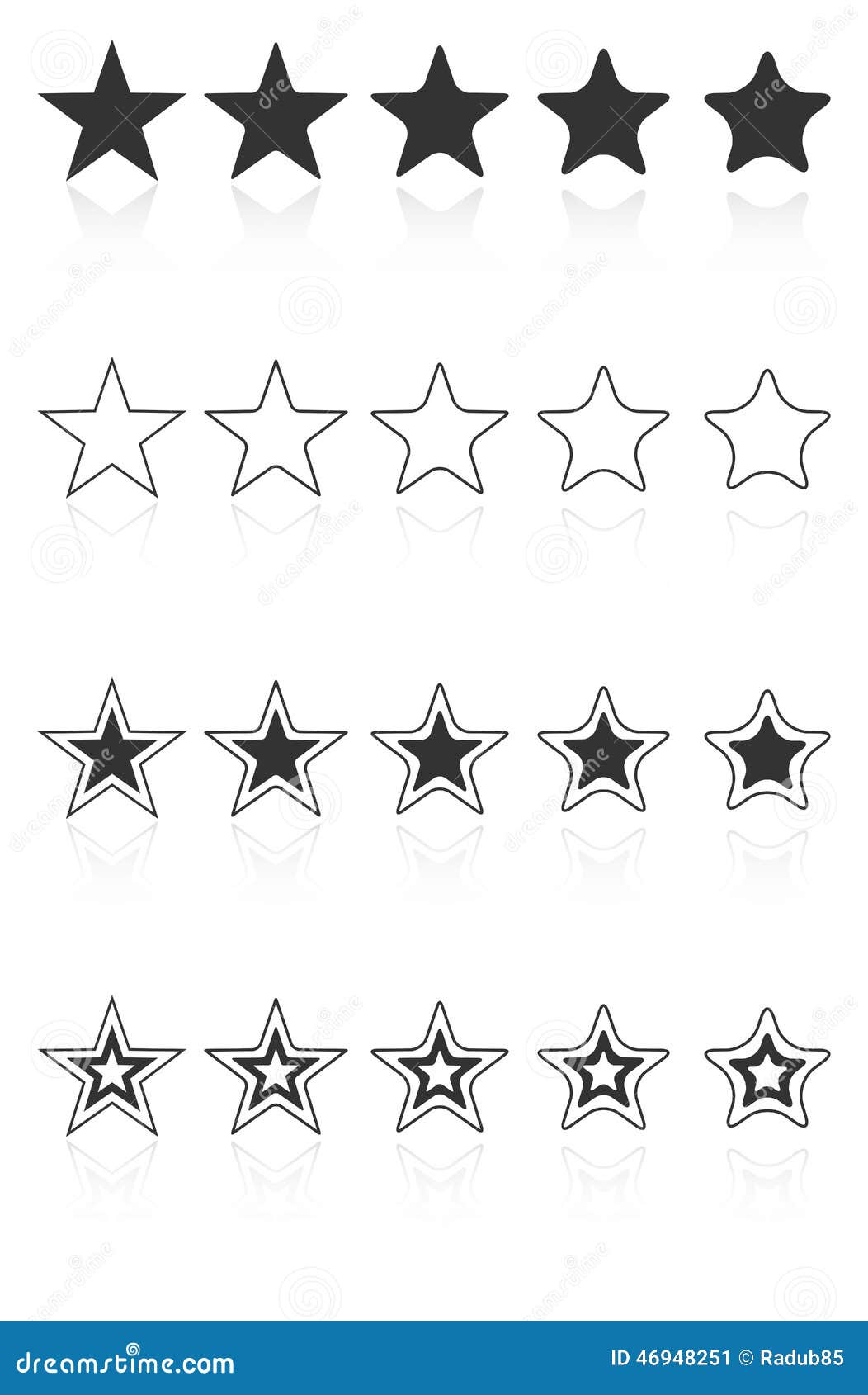 Five Star Quality Award Icons Stock Vector - Illustration of seal, rate ...