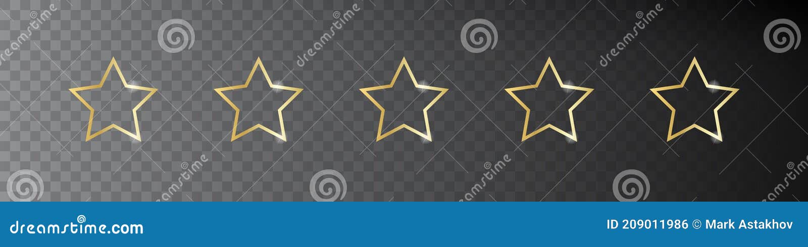 Five Star Rate. Vector Illustration Stock Vector - Illustration of ...