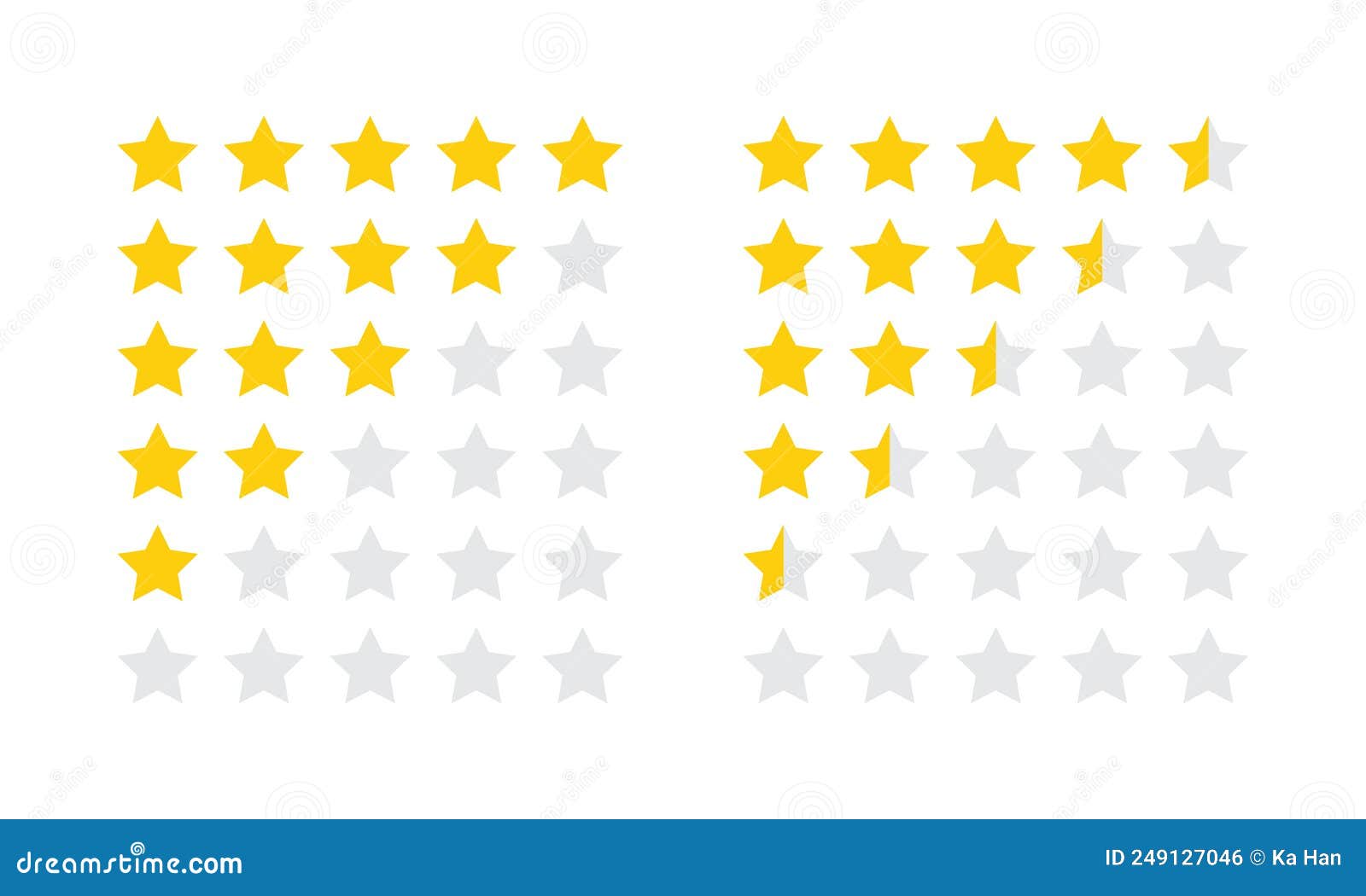 Five-star Rating Icon Vector. Customer Review, Feedback Sign Symbol ...