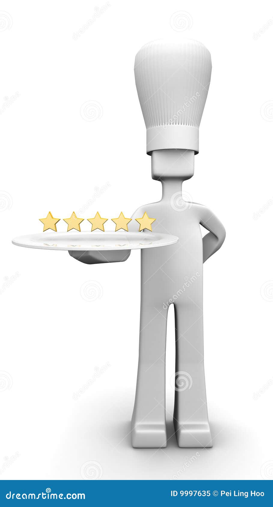 Five Star Restaurant Chef Serving Guest Concept Stock Illustration ...