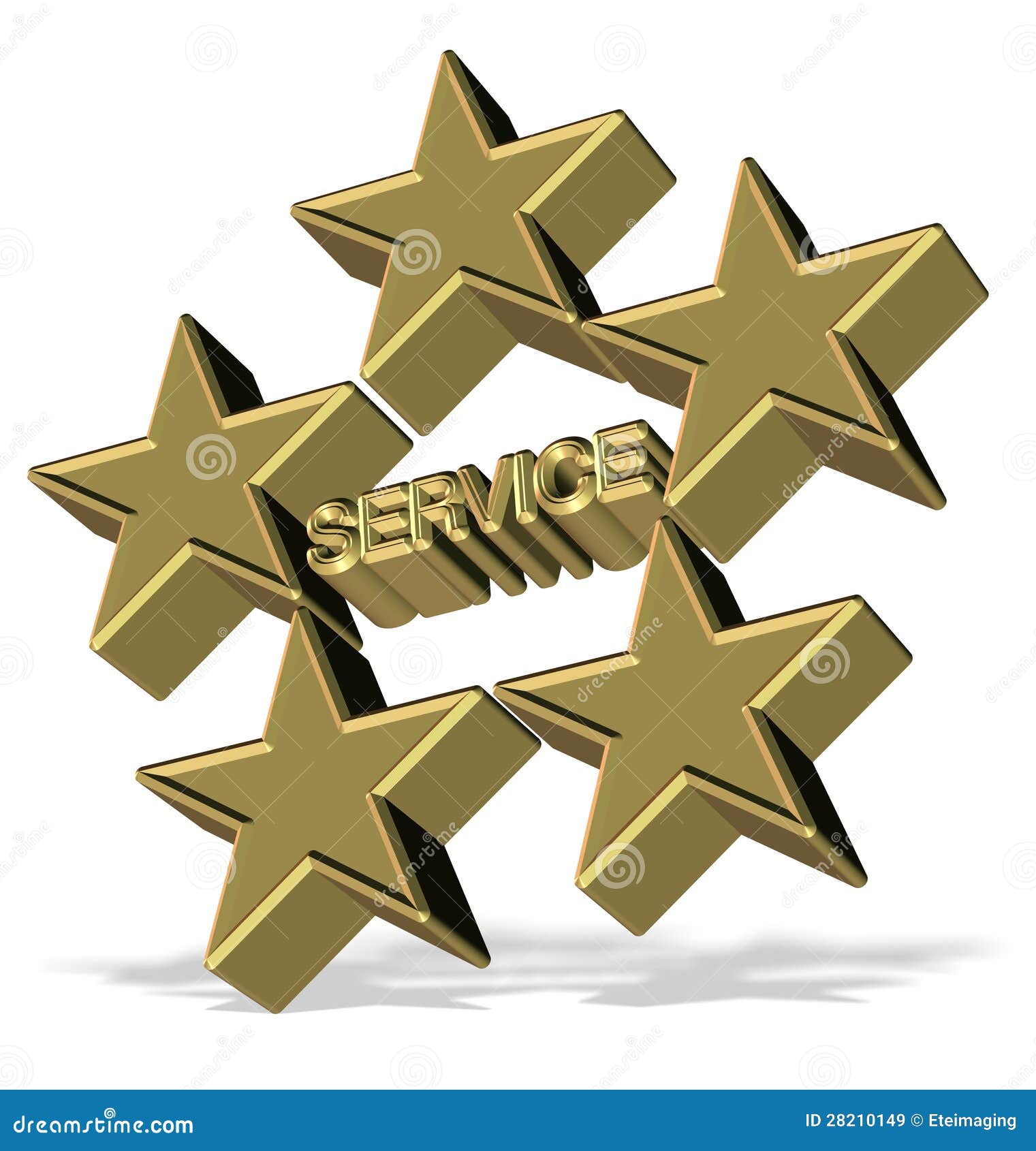 Five star service stock illustration. Illustration of service - 28210149