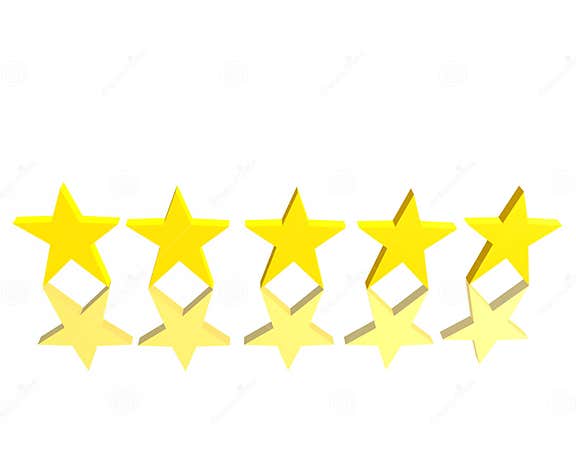 Five stars stock illustration. Illustration of quality - 12594765