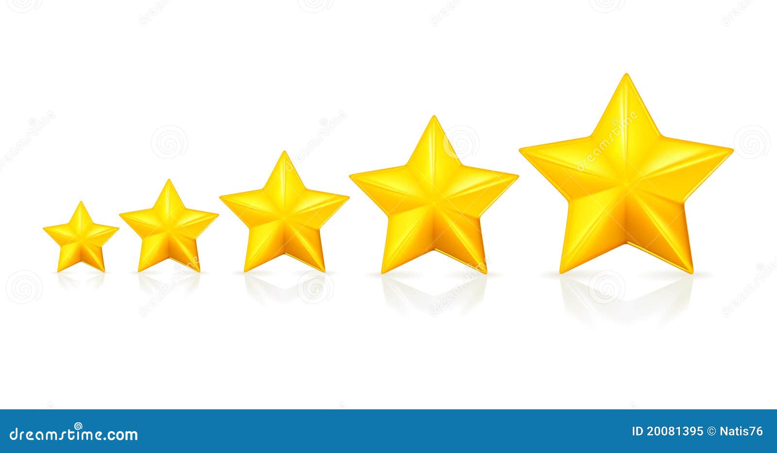 Five stars stock vector. Illustration of star, achievement - 20081395