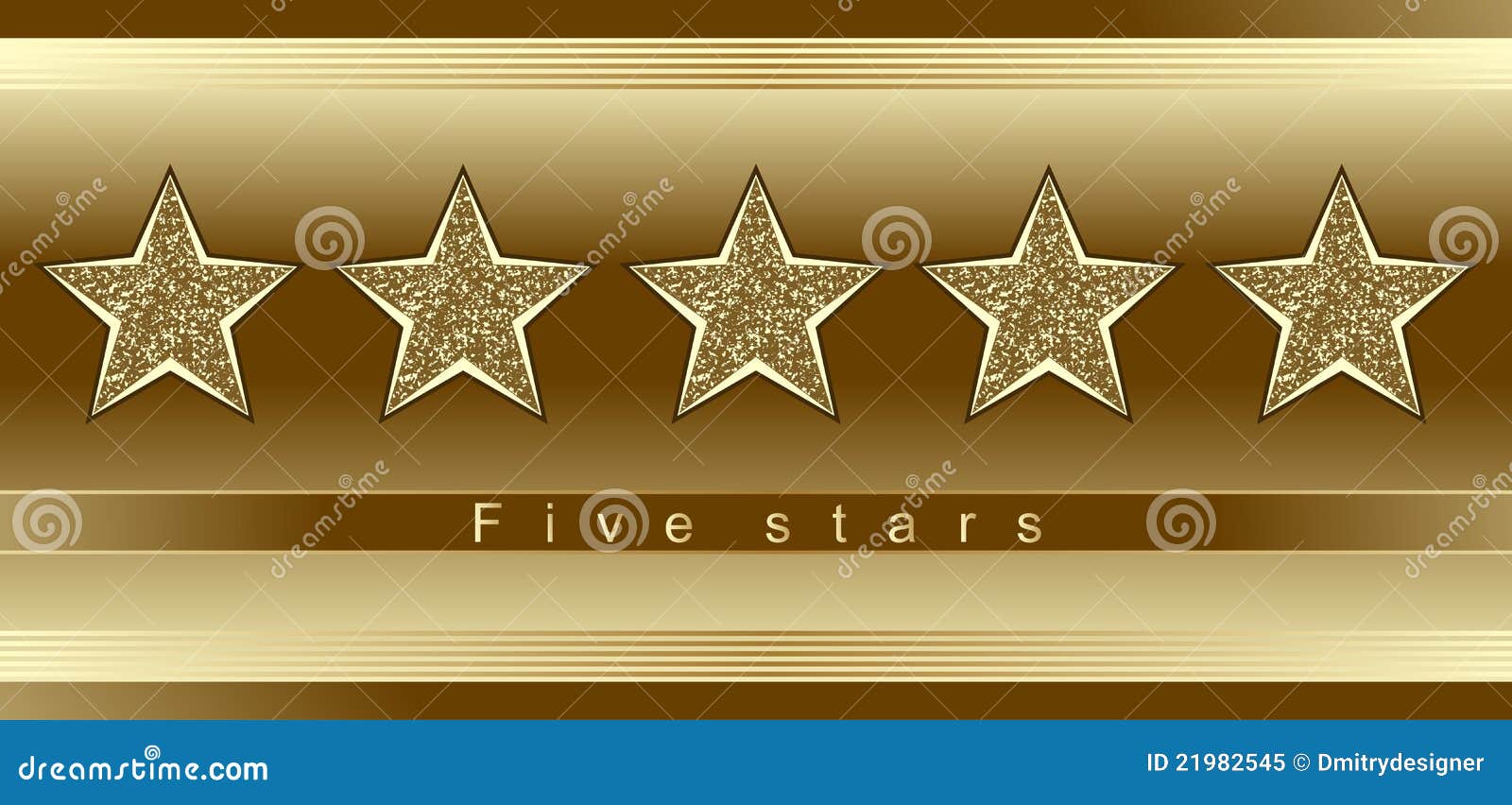 Five stars stock vector. Illustration of five, luxury - 21982545