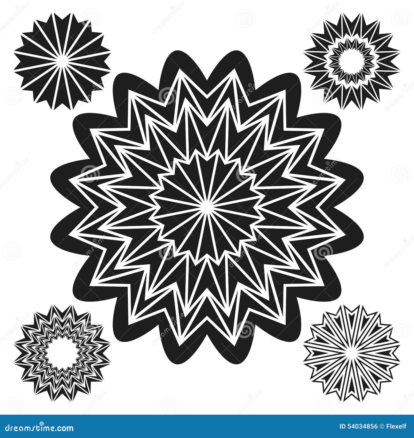 Five stars stock vector. Illustration of cage, geometrical - 54034856