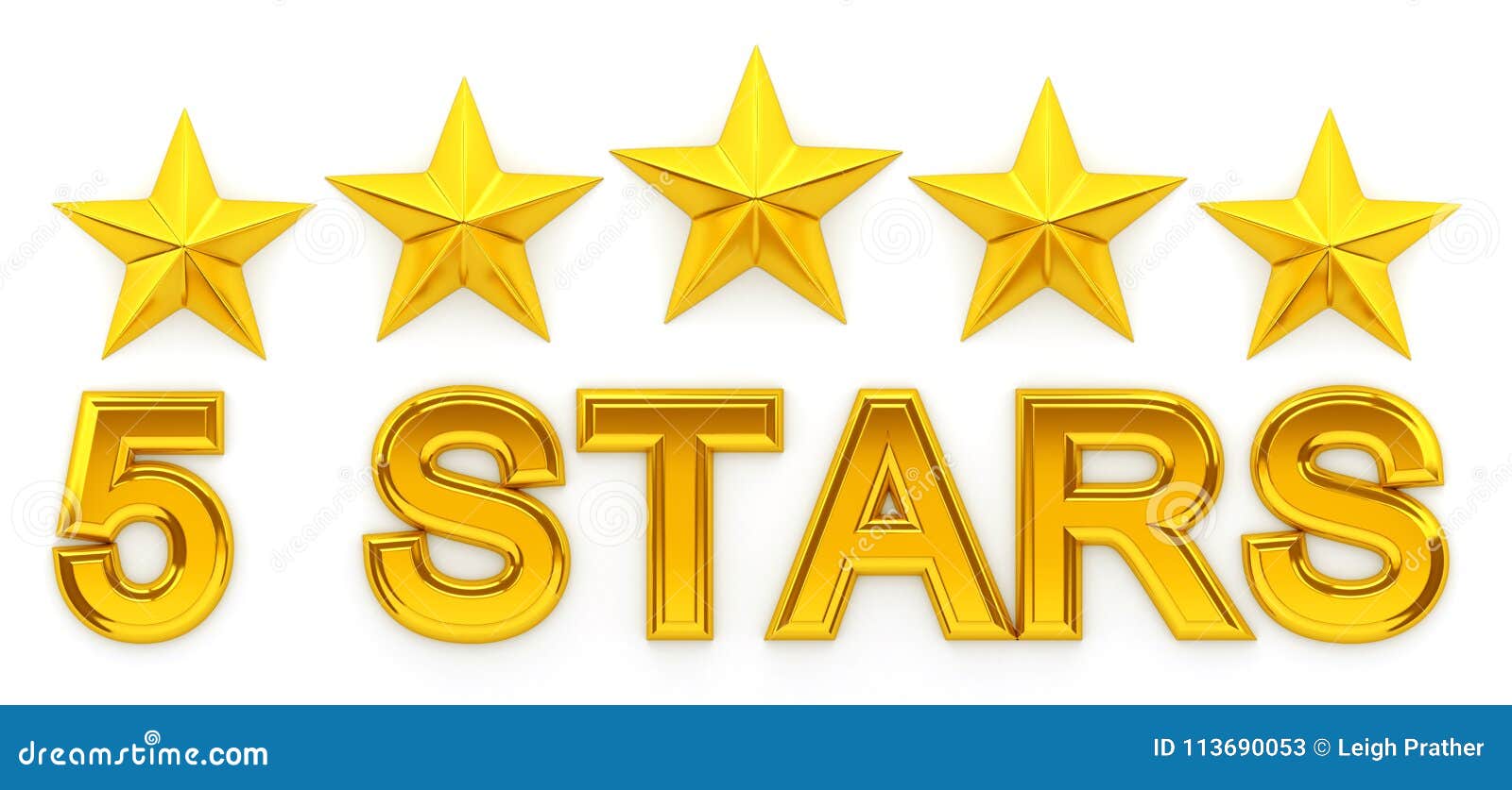 Five Stars Voting - Five Colourful Stars, 5, 5th - Recension Stock ...