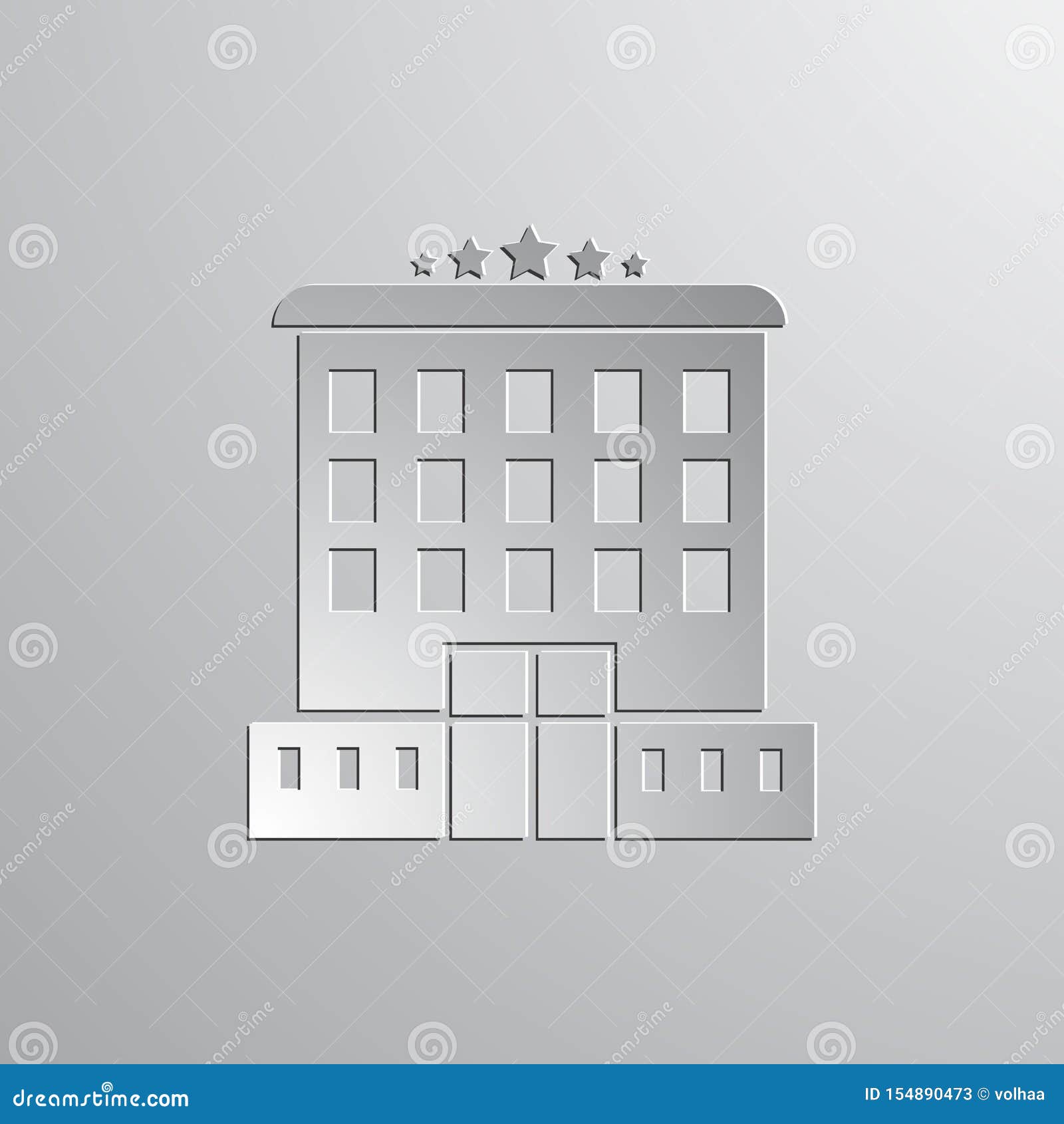 Five stars hotel stock vector. Illustration of travel - 154890473