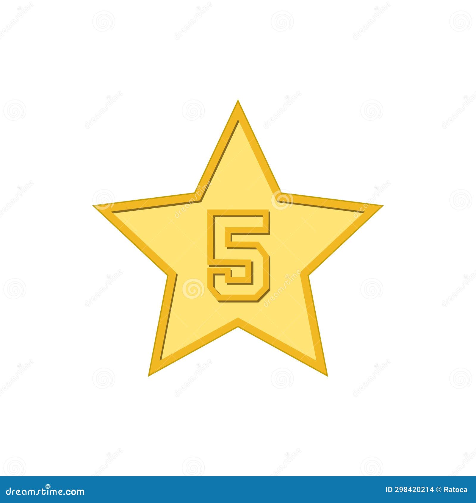 Five stars quality symbol stock vector. Illustration of rank - 298420214