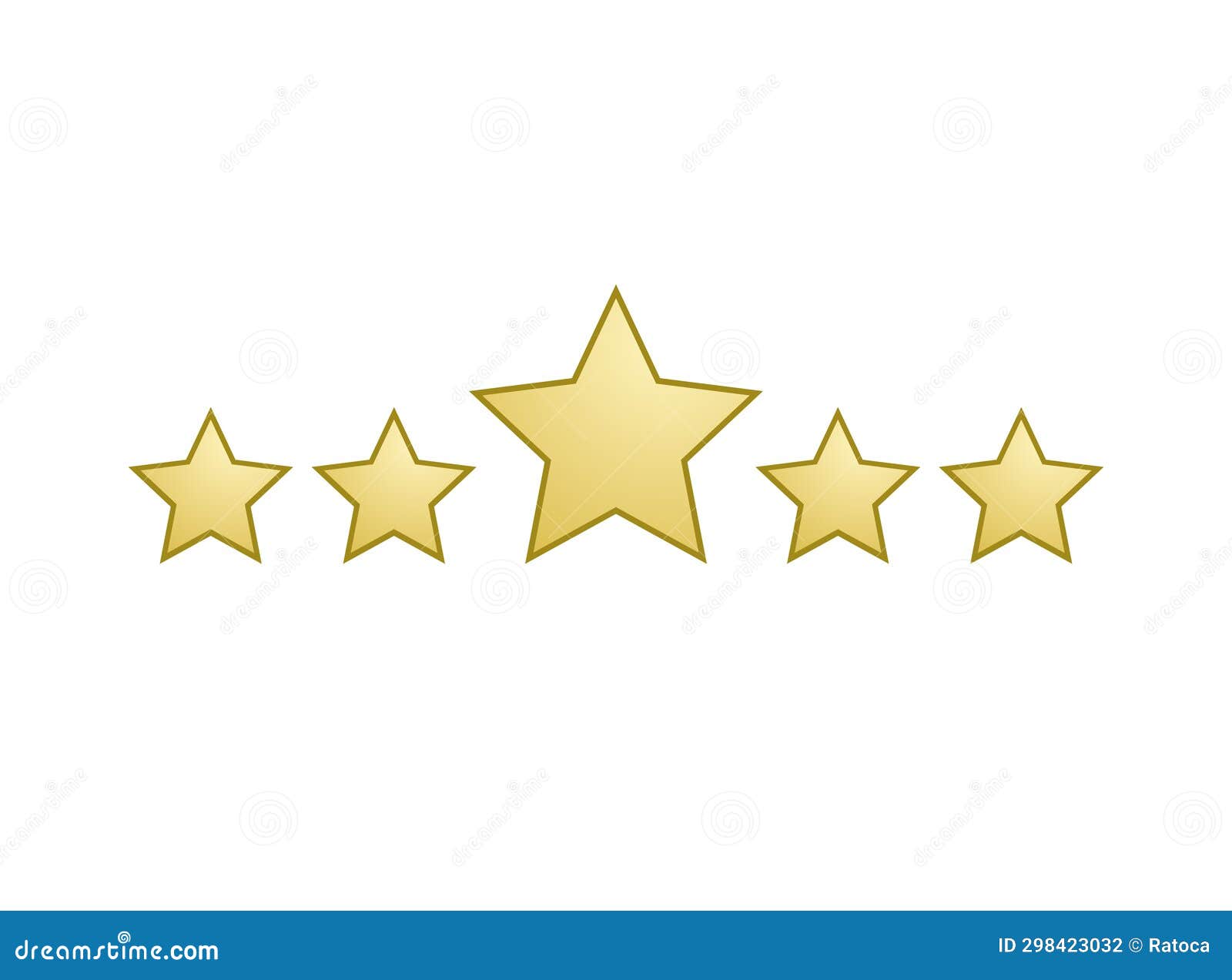 Five stars quality symbol stock vector. Illustration of five - 298423032