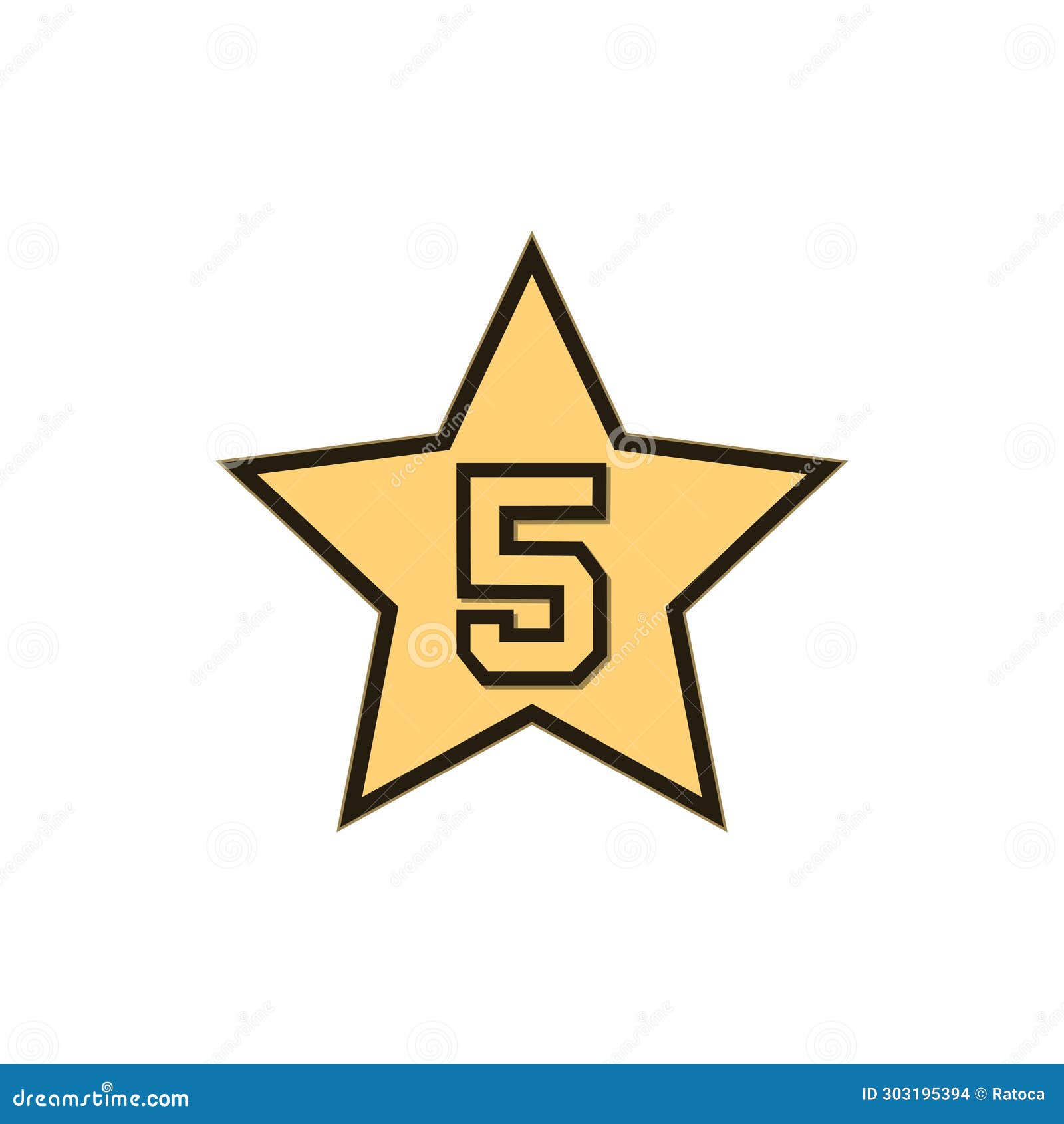 Five stars quality symbol stock vector. Illustration of symbol - 303195394