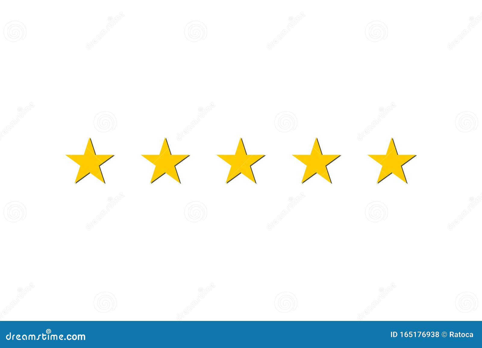 Five stars rank stock vector. Illustration of five, rank - 165176938