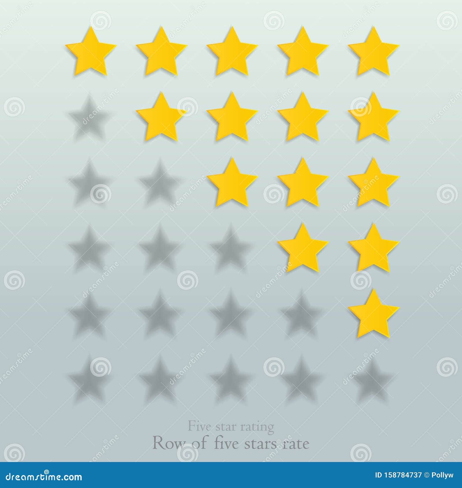 Five Stars Rate Row Collection, Rank Status Elements, Statistic Review ... Five Stars Rate Row Collection, Rank Status Elements, Statistic Review ...