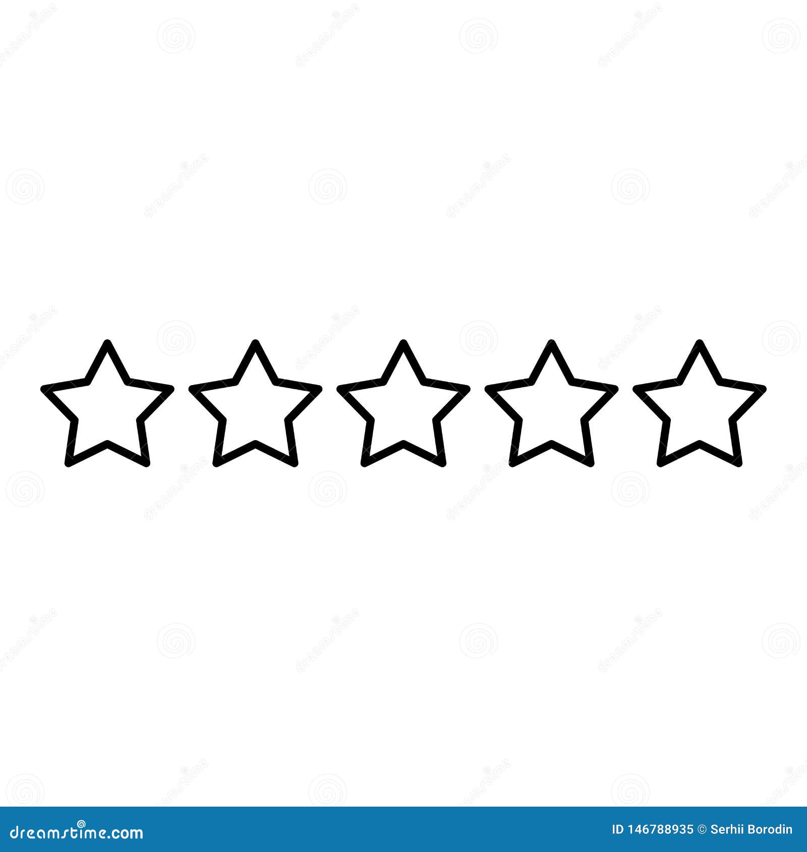 Five Stars 5 Stars Rating Concept Icon Outline Black Color Vector ... Five Stars 5 Stars Rating Concept Icon Outline Black Color Vector ...