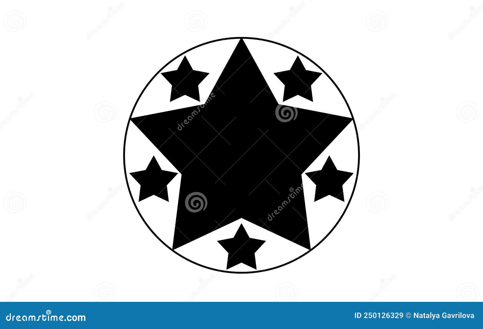 The Five Stars Rating an Icon, Illustration Stock Illustration ...