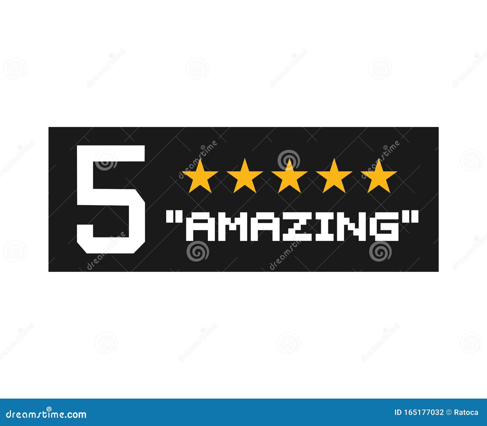 Five stars rating symbol stock vector. Illustration of opinion - 165177032