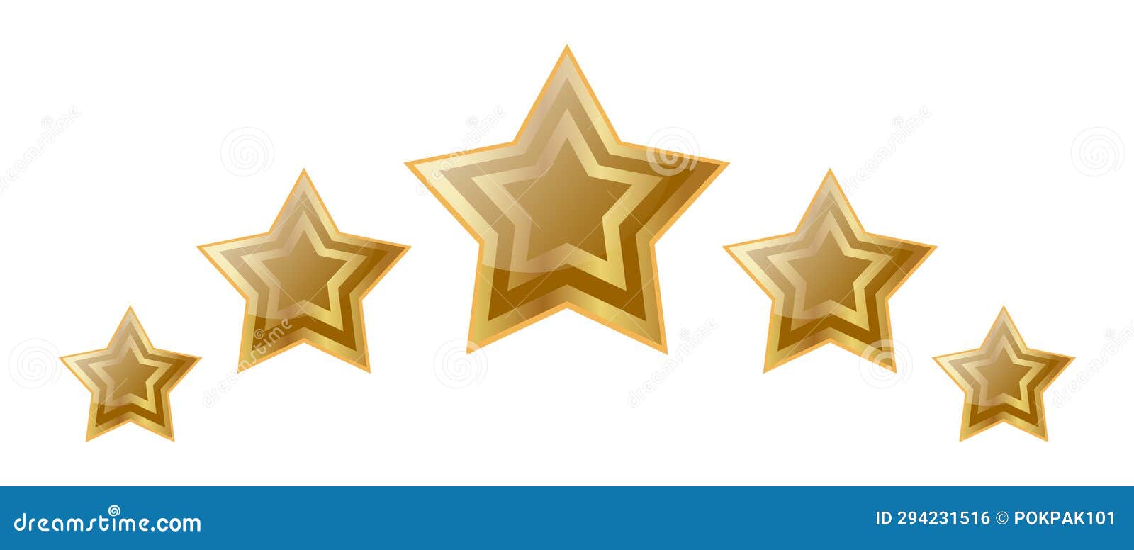 Five stars rating vector stock vector. Illustration of movie - 294231516