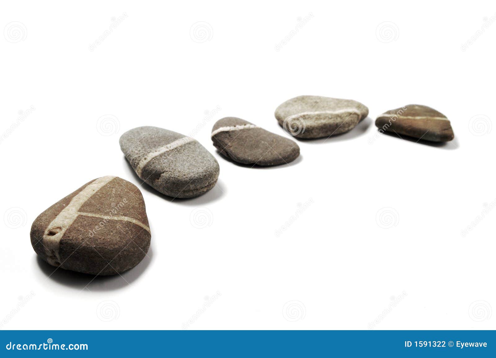 Five Step-Stones stock photo. Image of ways, directions - 1591322