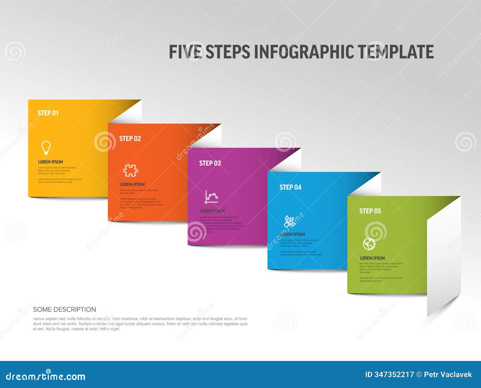 Paper Infographic Layout Design Templates Cartoon Vector ...