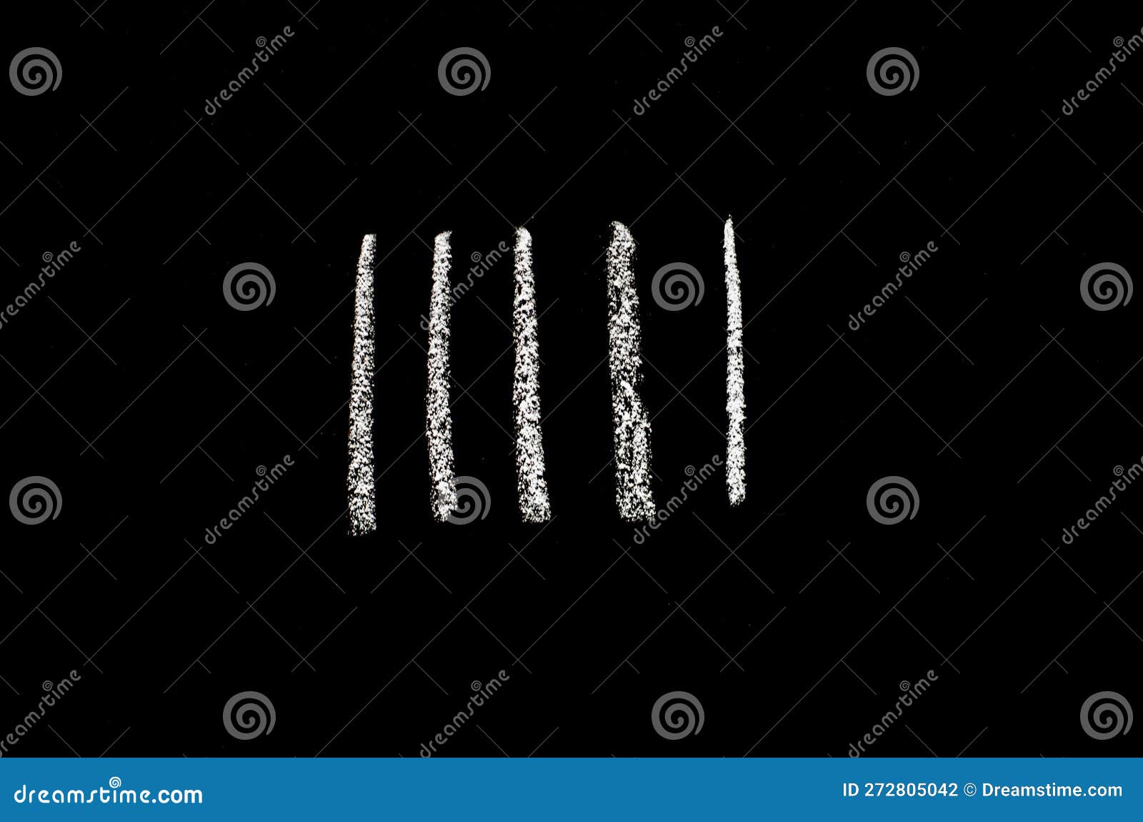 Five Sticks on the Chalkboard. Stock Photo - Image of five, formula ...