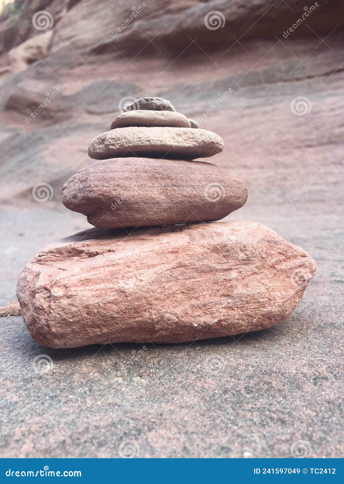 Five stones stacked stock image. Image of pyramid, stacked - 241597049