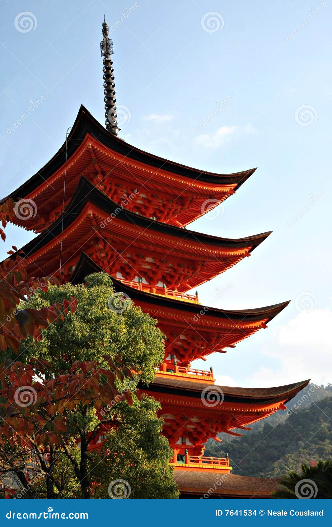 Five-storey Pagoda in Miyajima Stock Photo - Image of miyajima, asian ...
