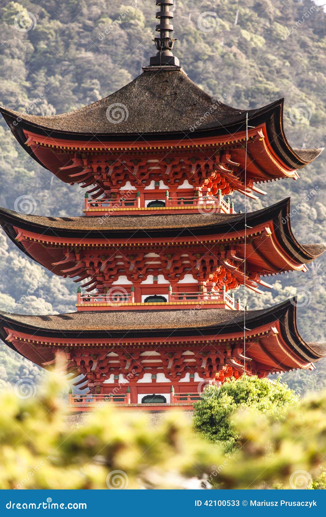 Five-storey pagoda stock image. Image of heritage, shrine - 42100533