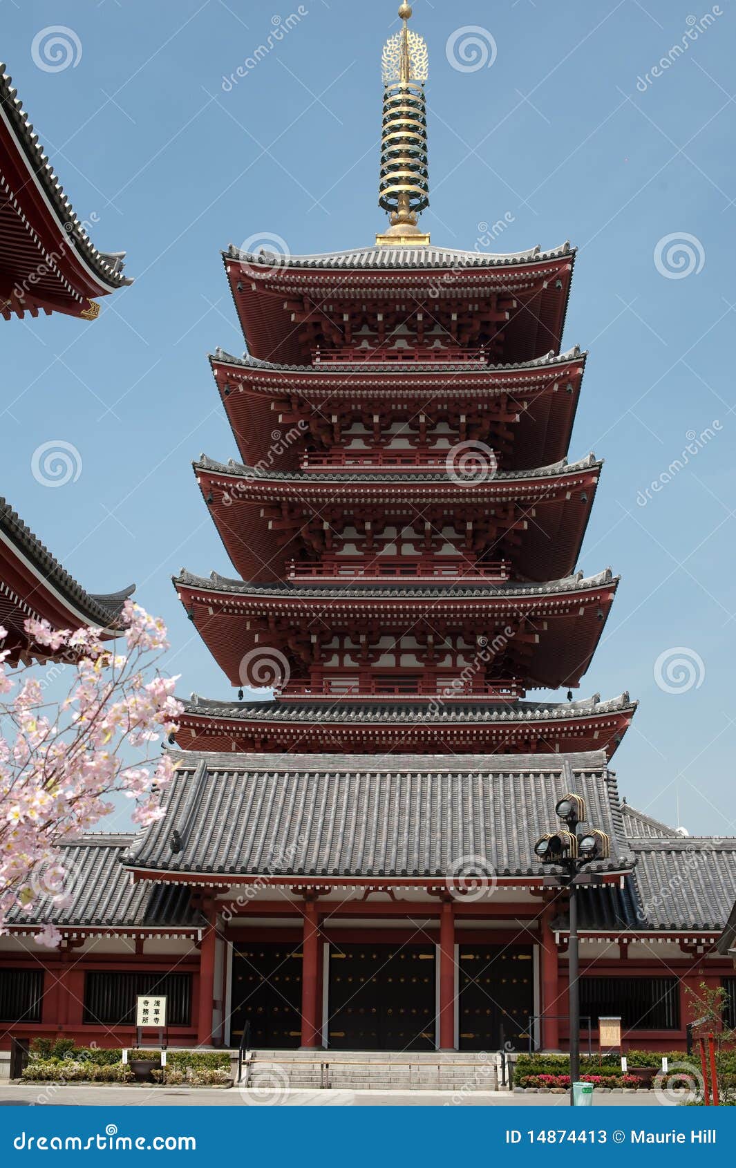Five-Storied Pagoda stock image. Image of architect, senso - 14874413