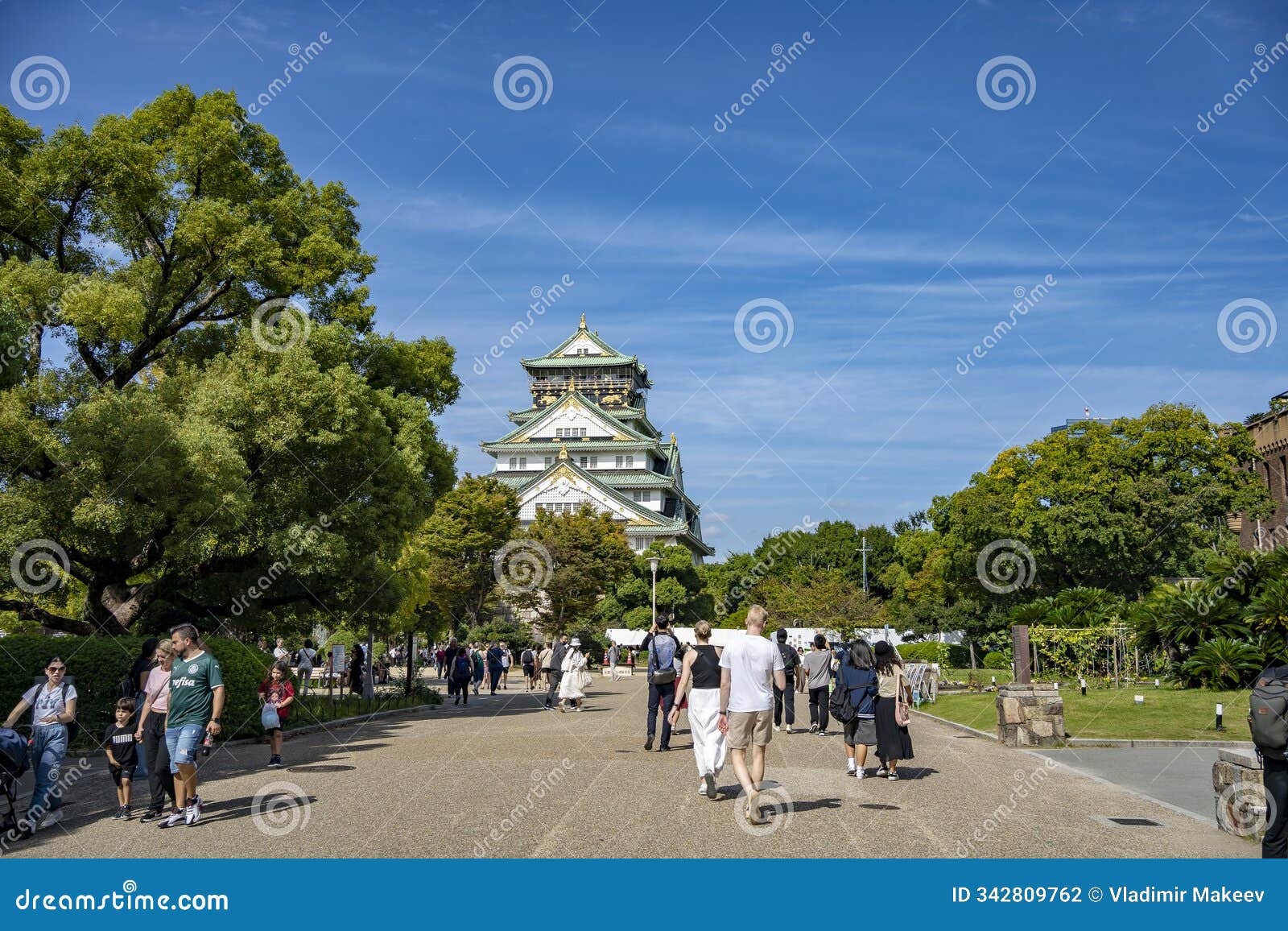 Five-story Samurai Castle. Osaka City. Japan Editorial Photography ...