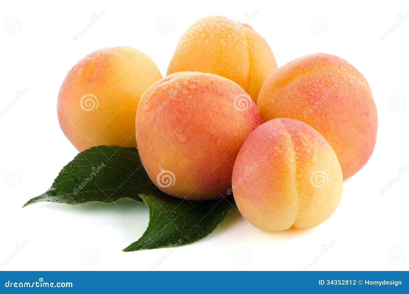 Five sweet peaches stock photo. Image of summer, healthy - 34352812