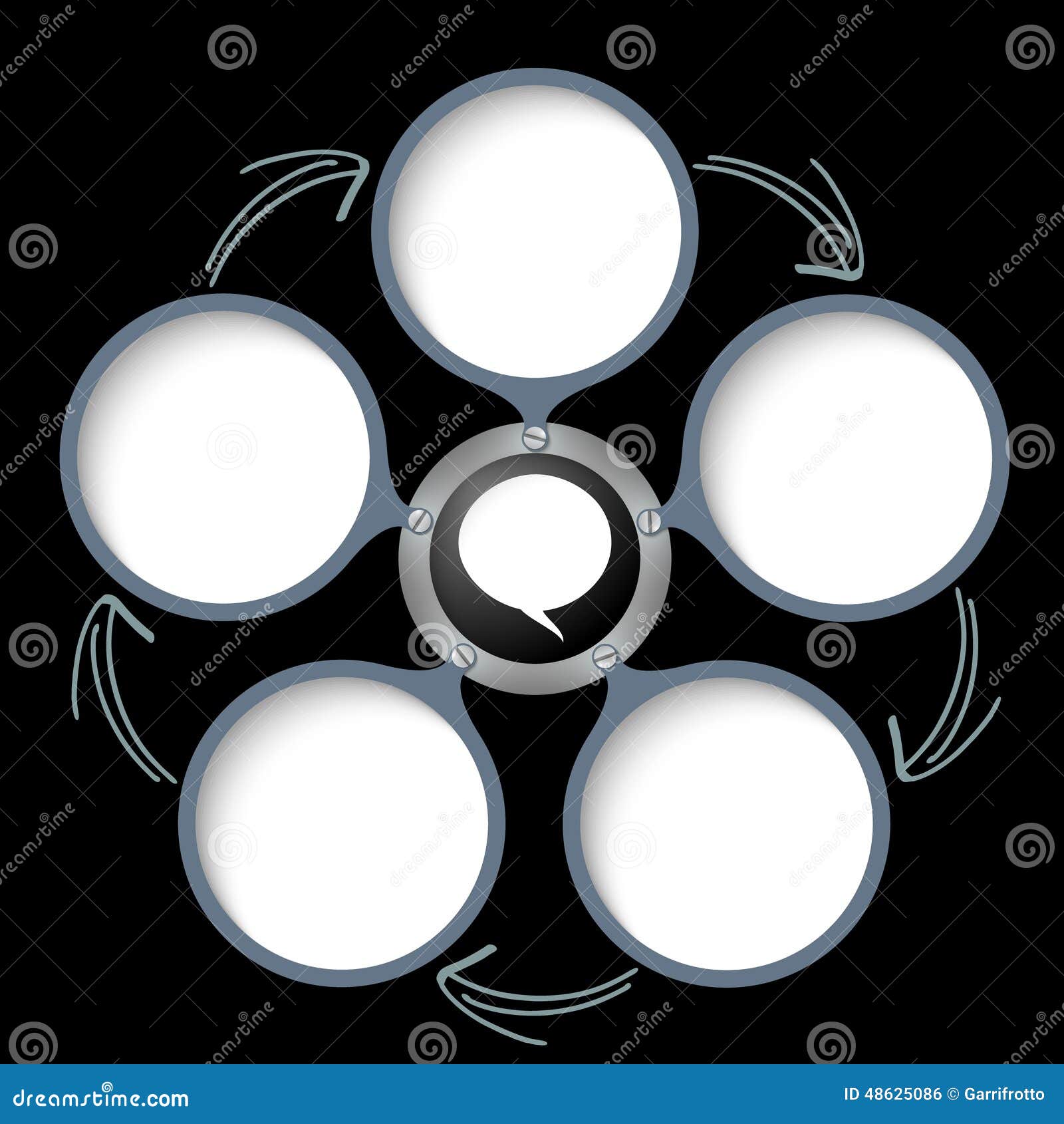 Five text boxes stock vector. Illustration of frame, advertisement ...