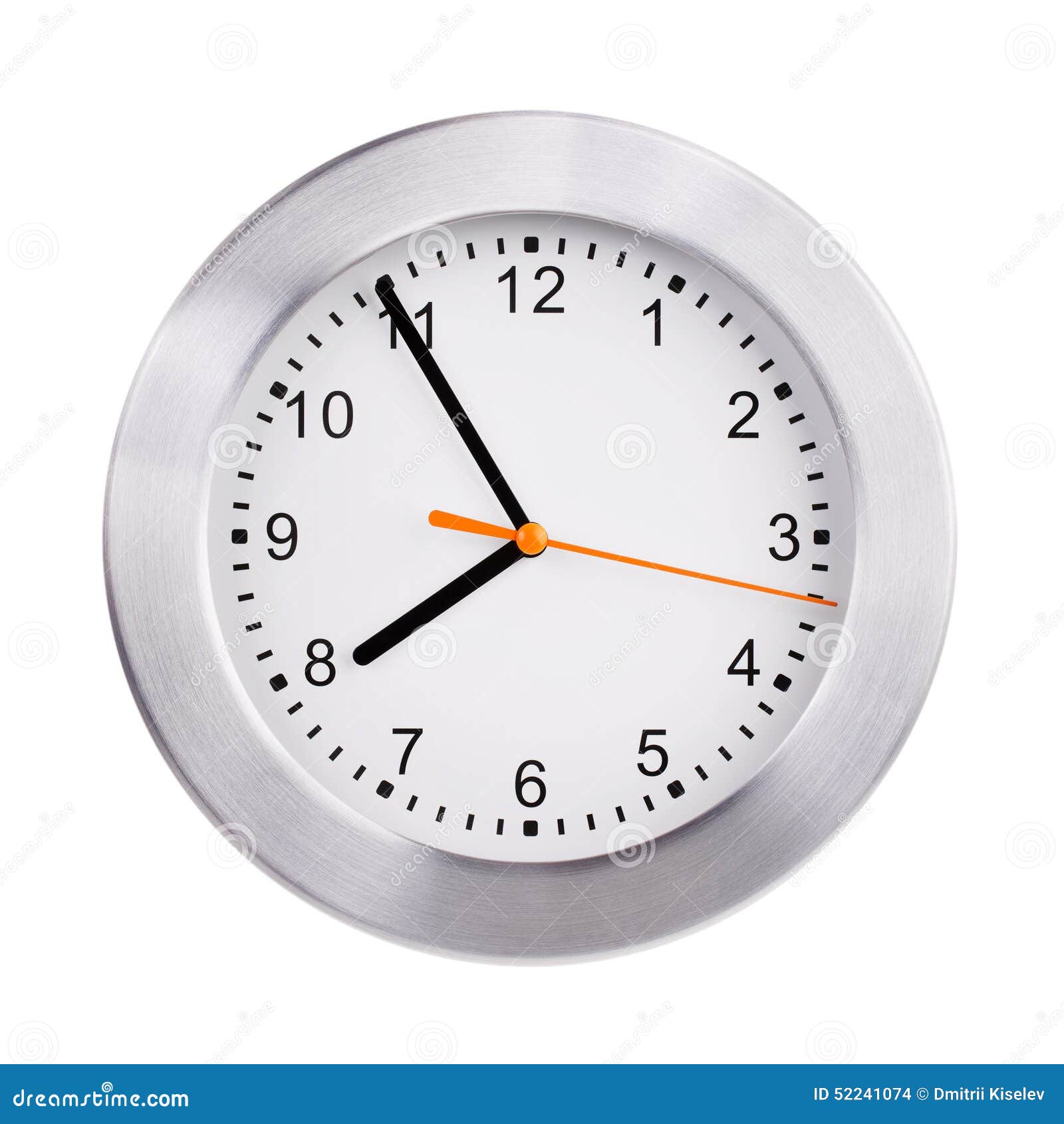 Five To Eight on a Clock Face Stock Photo - Image of timepiece ...