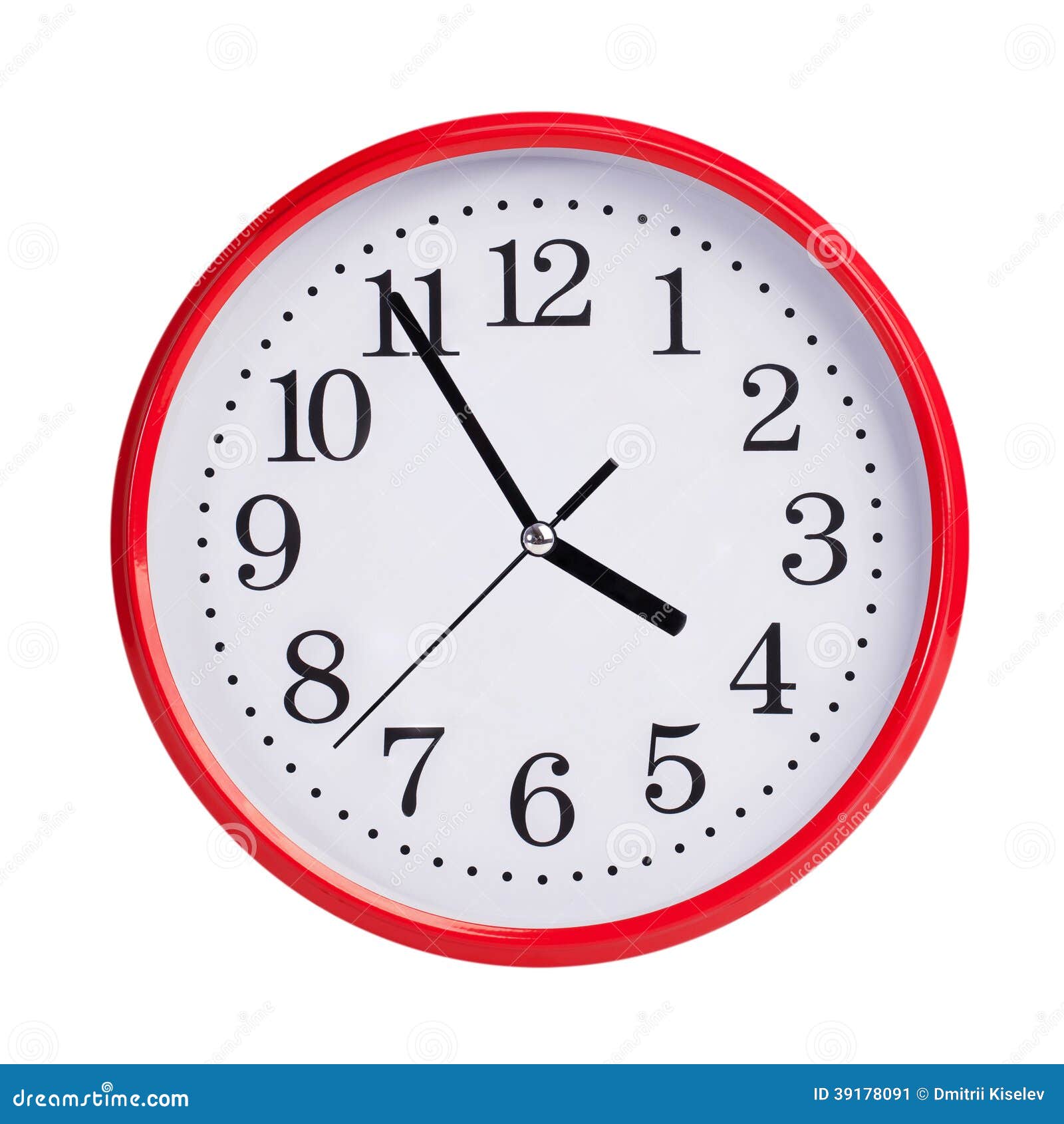 Five To Four on Round Clock Face Stock Image - Image of ticker ...