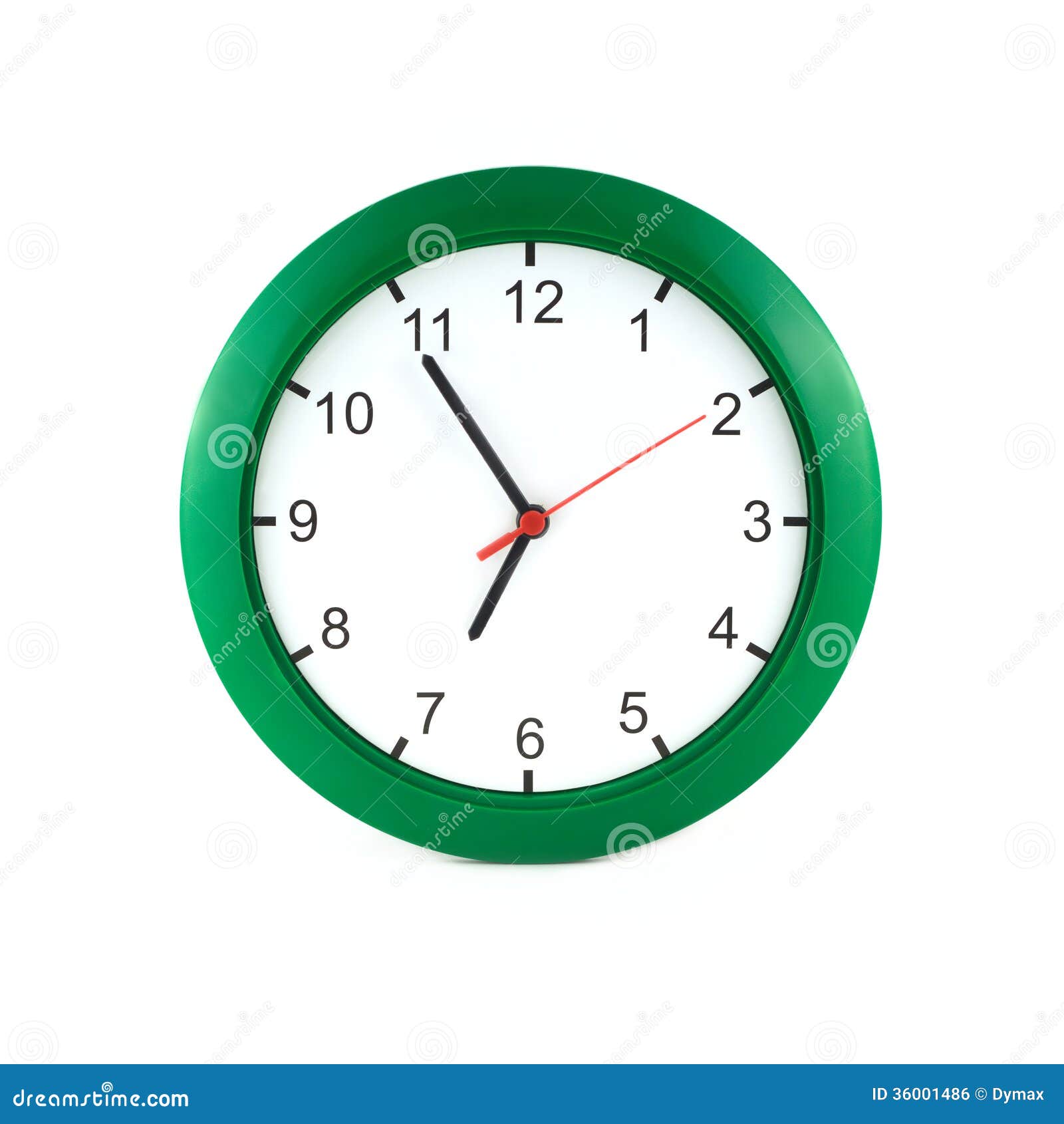 Five To Seven on Big Wall Clock Stock Photo - Image of measurement ...