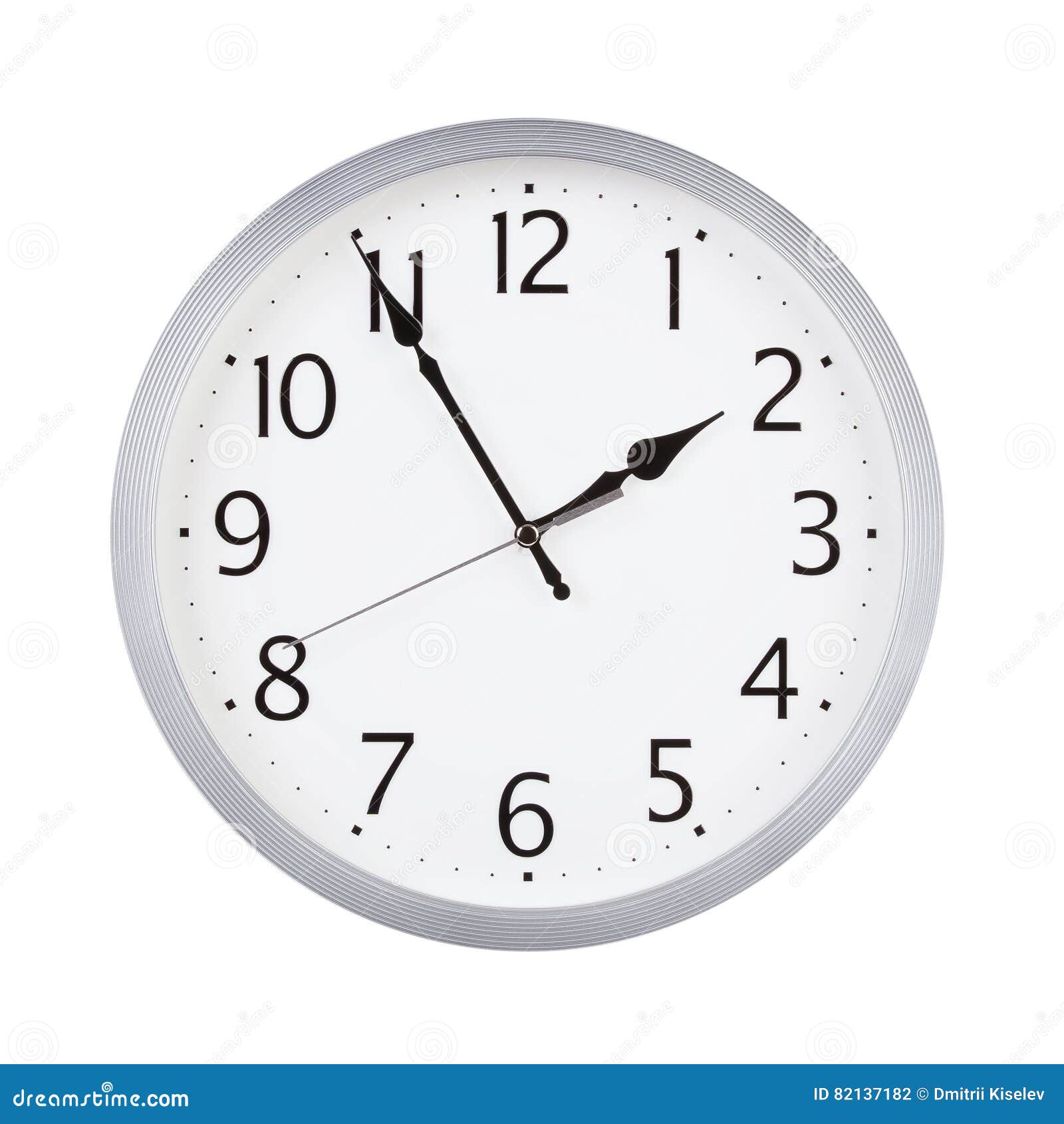 Five to two on a dial stock photo. Image of clock, timing - 82137182