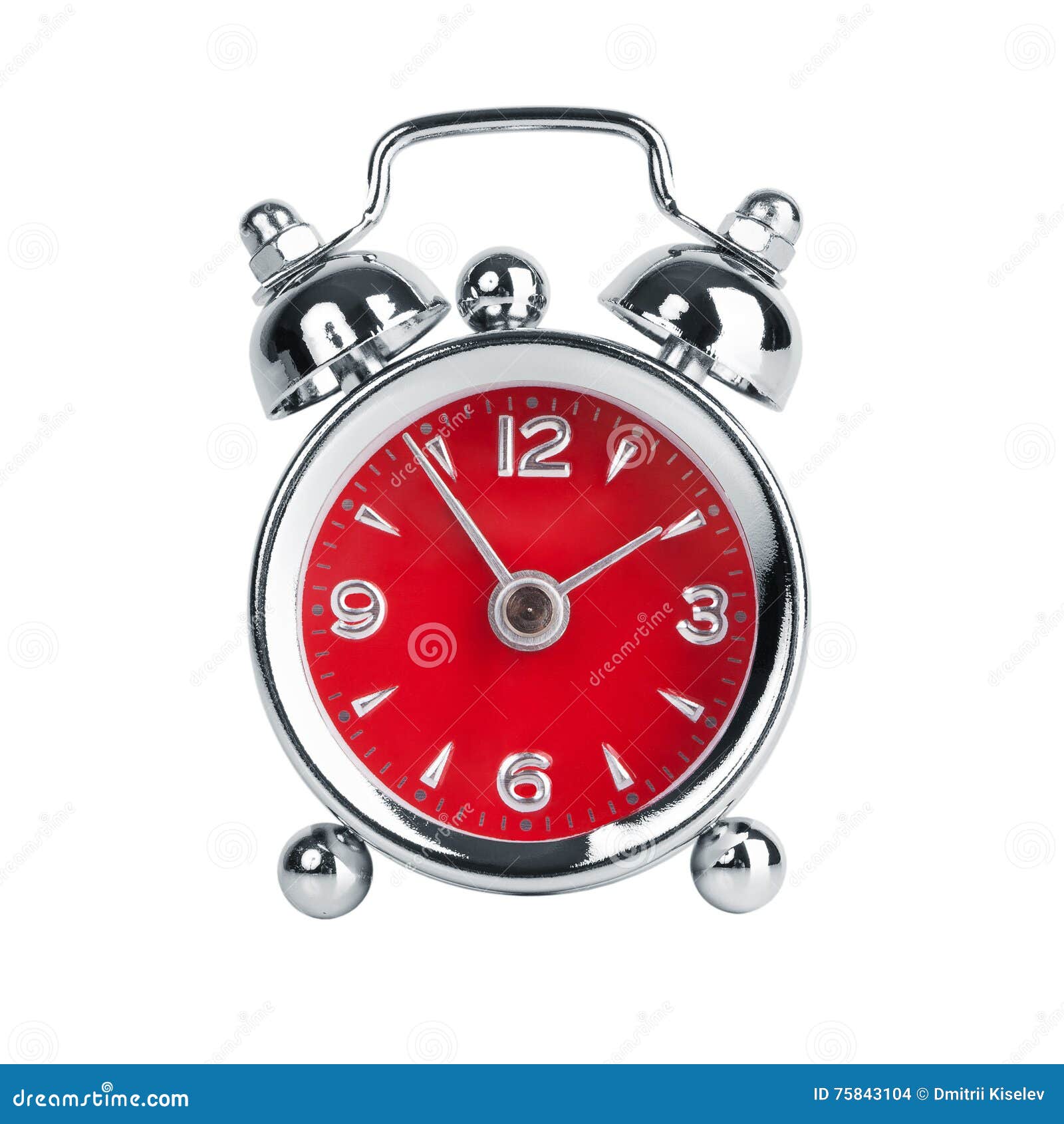Five To Two on a Metal Alarm Clock Stock Photo - Image of hour, arrow ...