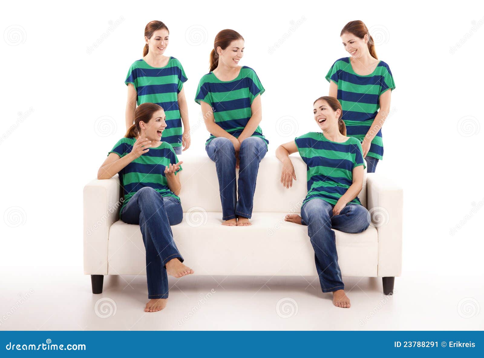 Five twins sisters stock image. Image of house, comfortable - 23788291